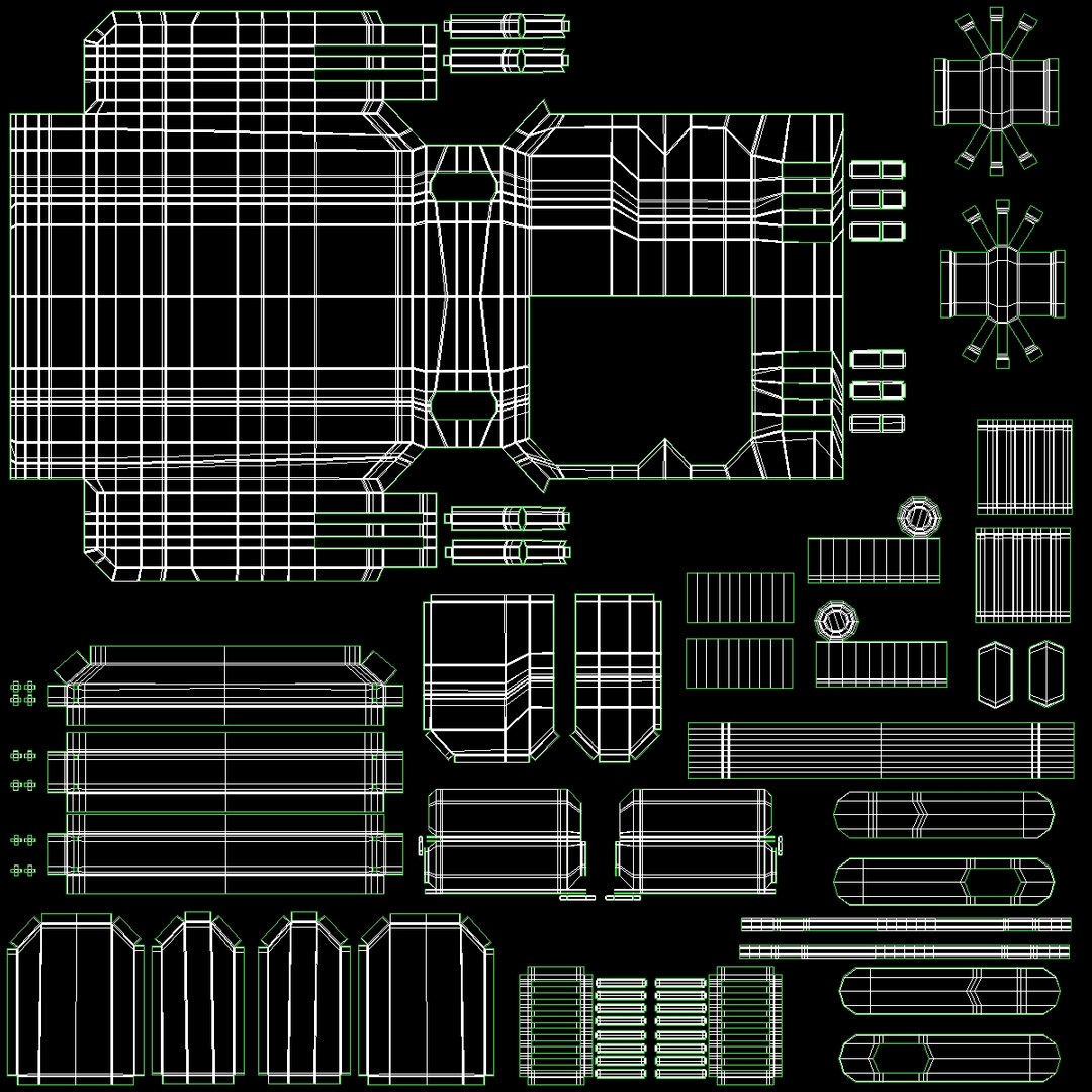 3d Model Sci Fi Lift Platform
