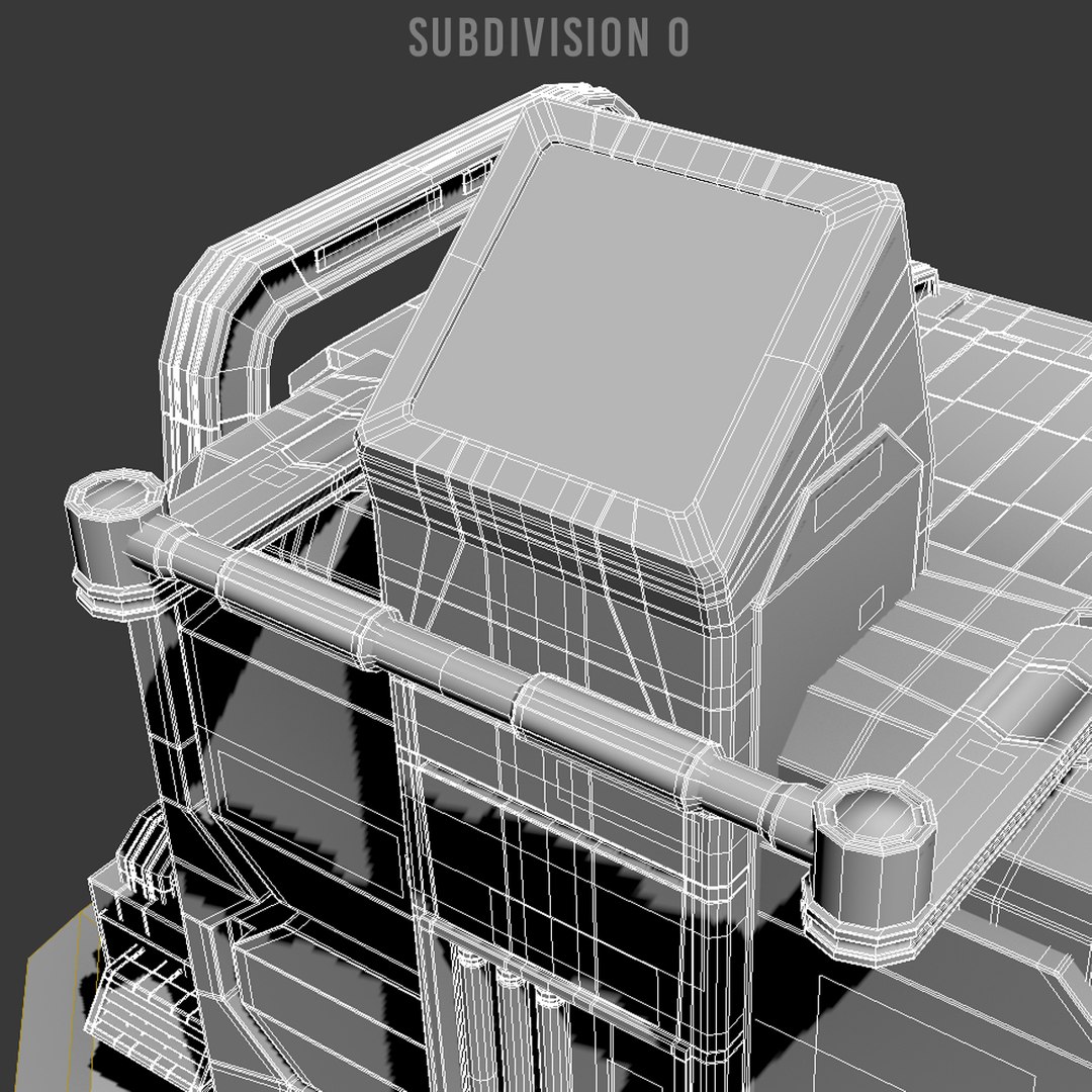 3d Model Sci Fi Lift Platform
