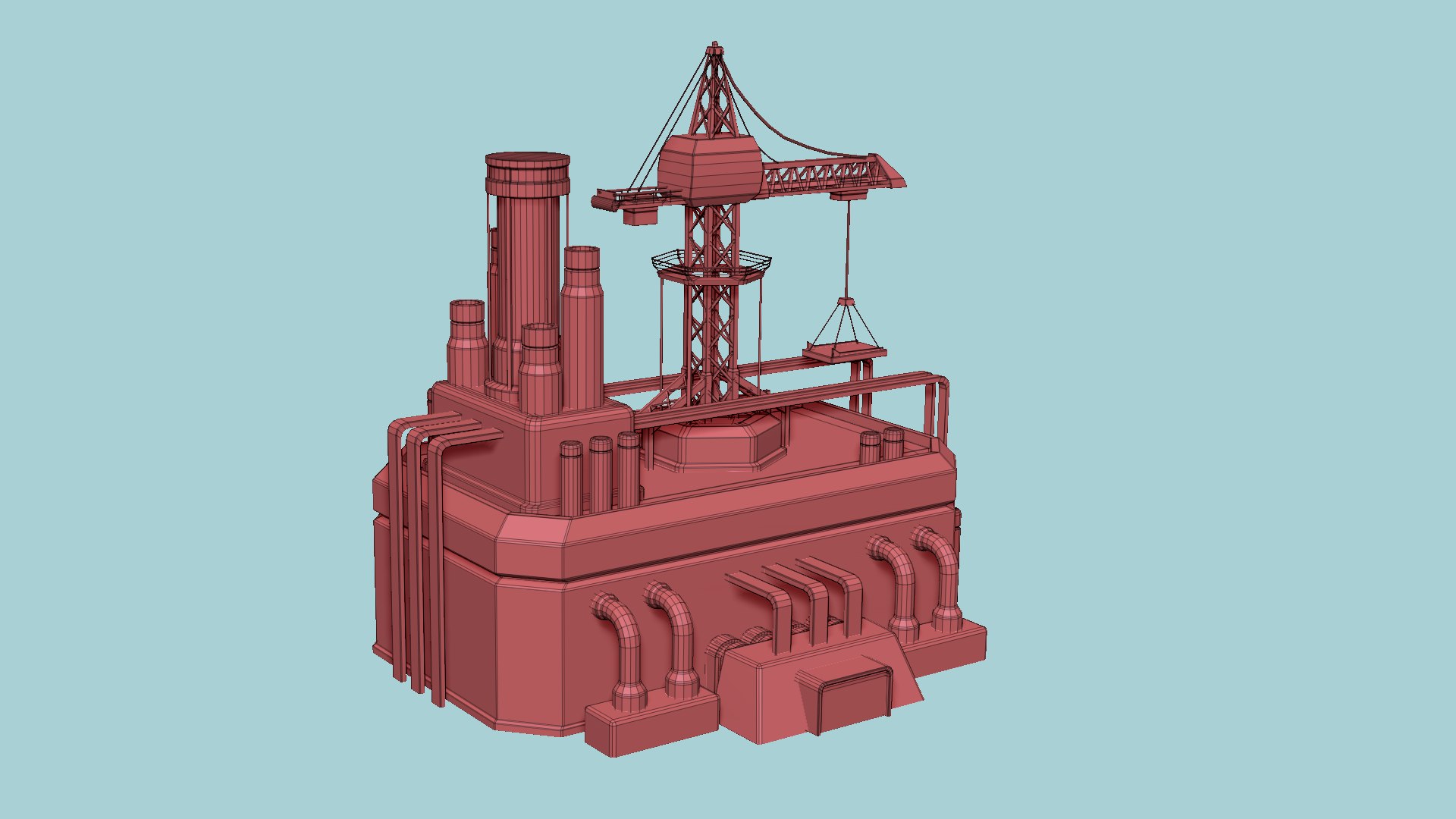 SciFi Factory A10 Abandoned - Sci Fi Exterior Design Model - TurboSquid ...