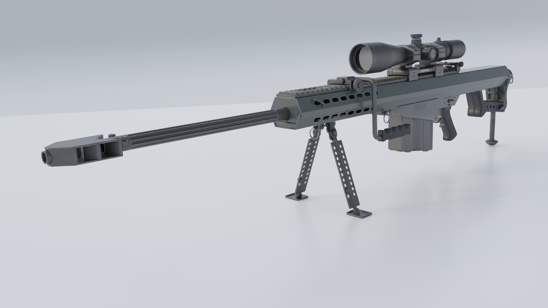 Sniper Rifle - Barrett M82A1 3D Model - TurboSquid 2224976