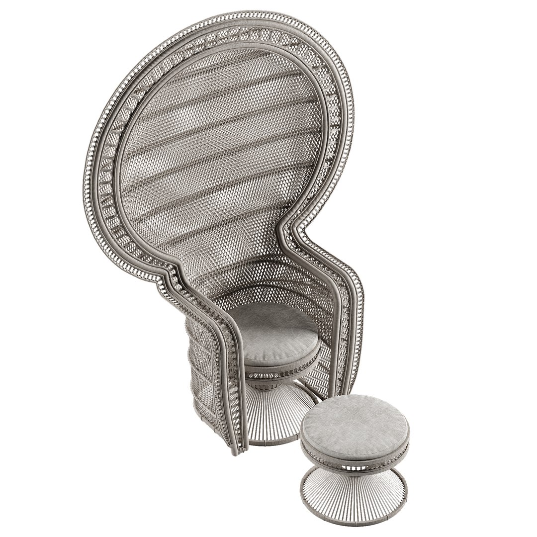 Melek armchair model - TurboSquid 1625315