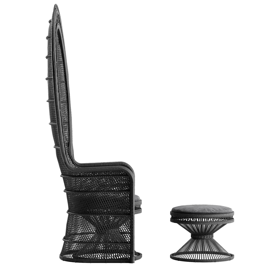 Melek armchair model - TurboSquid 1625315