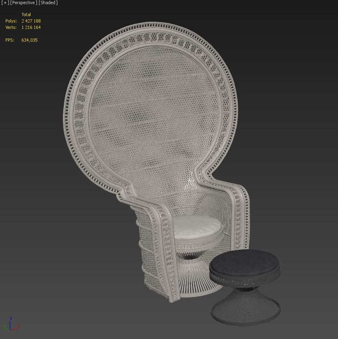 Melek armchair model - TurboSquid 1625315