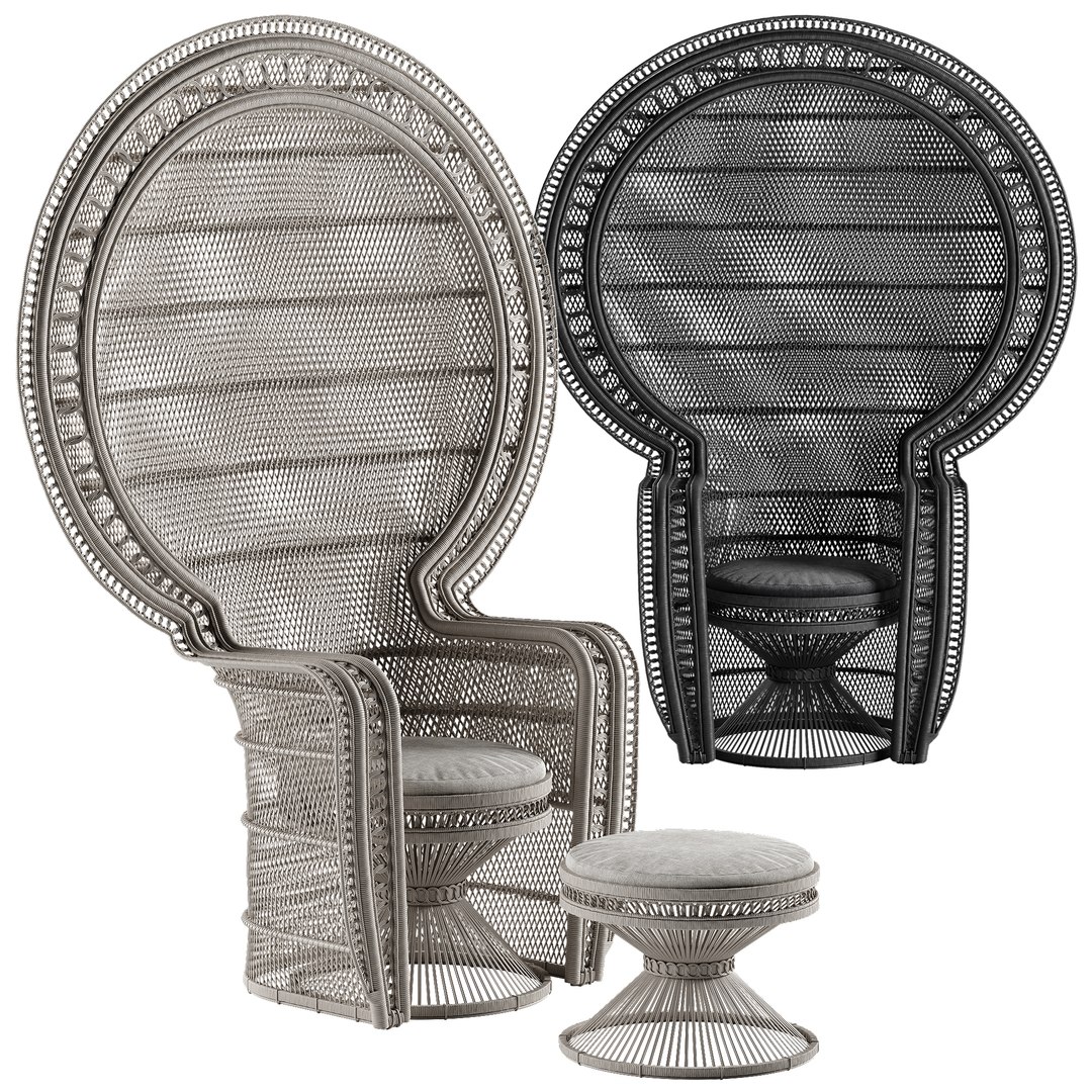 Melek armchair model - TurboSquid 1625315