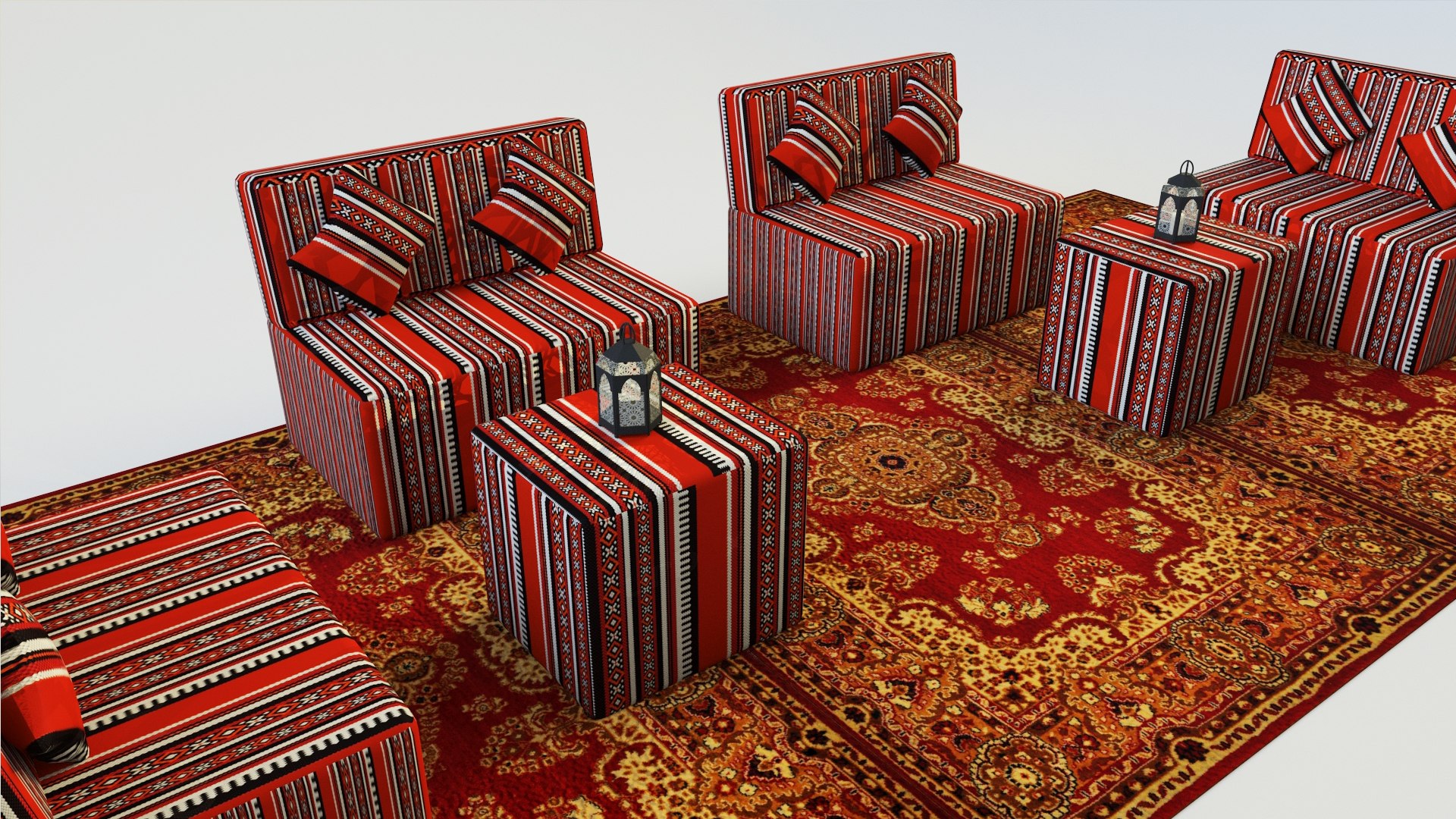 Arabic Seating 3D - TurboSquid 1705170