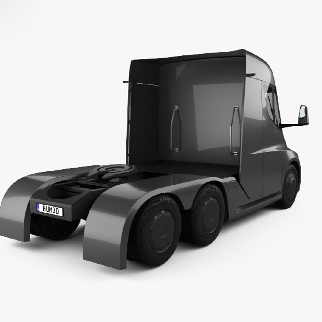 modelo 3d Tesla Semi Day Cab Tractor Truck 2018 - TurboSquid 1405645