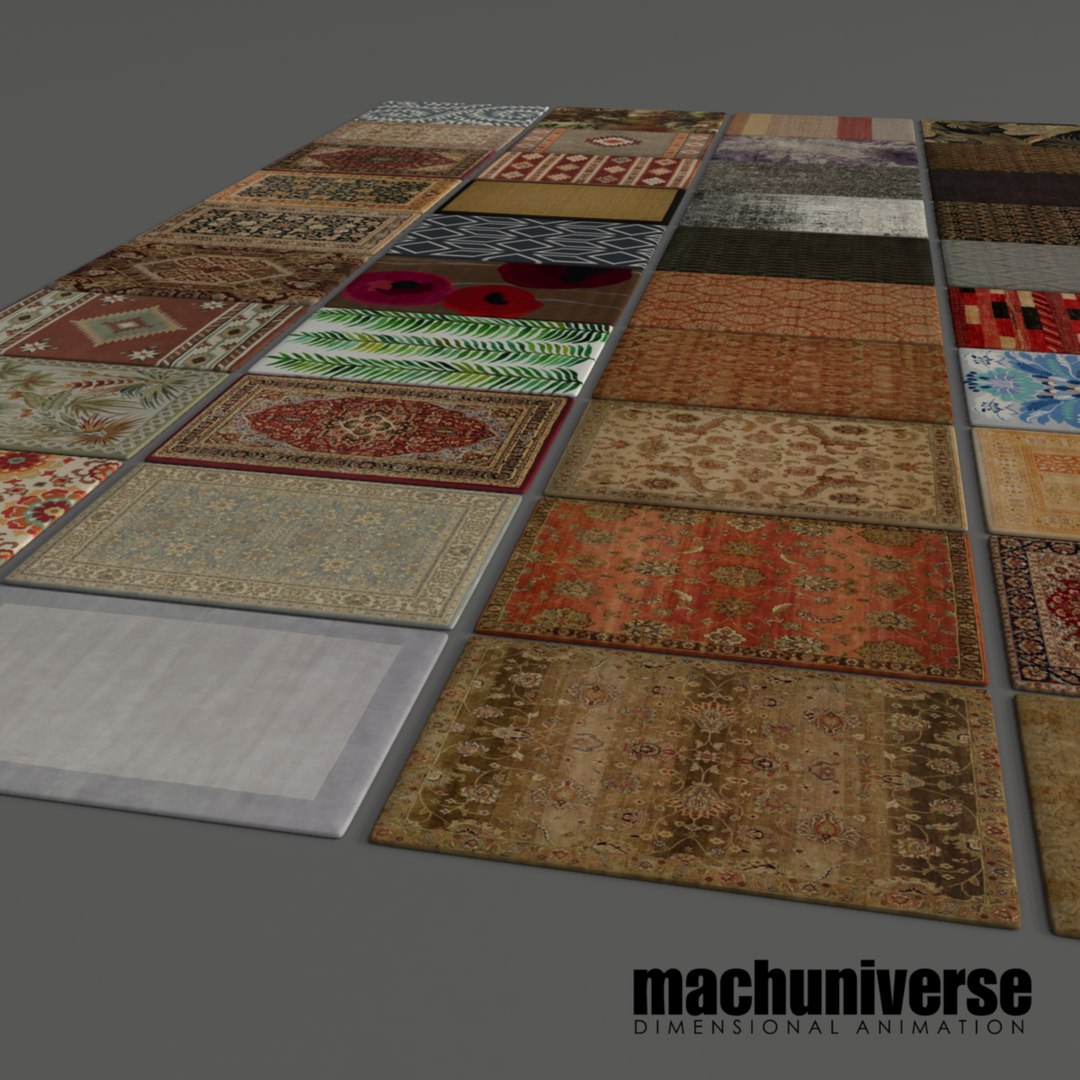 3D Rugs 150 Beautiful Area - TurboSquid 1205798