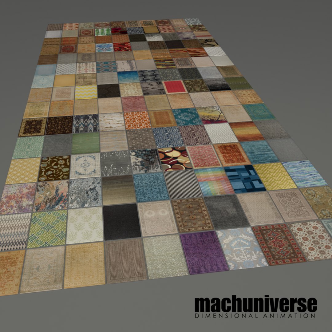 3D Rugs 150 Beautiful Area - TurboSquid 1205798