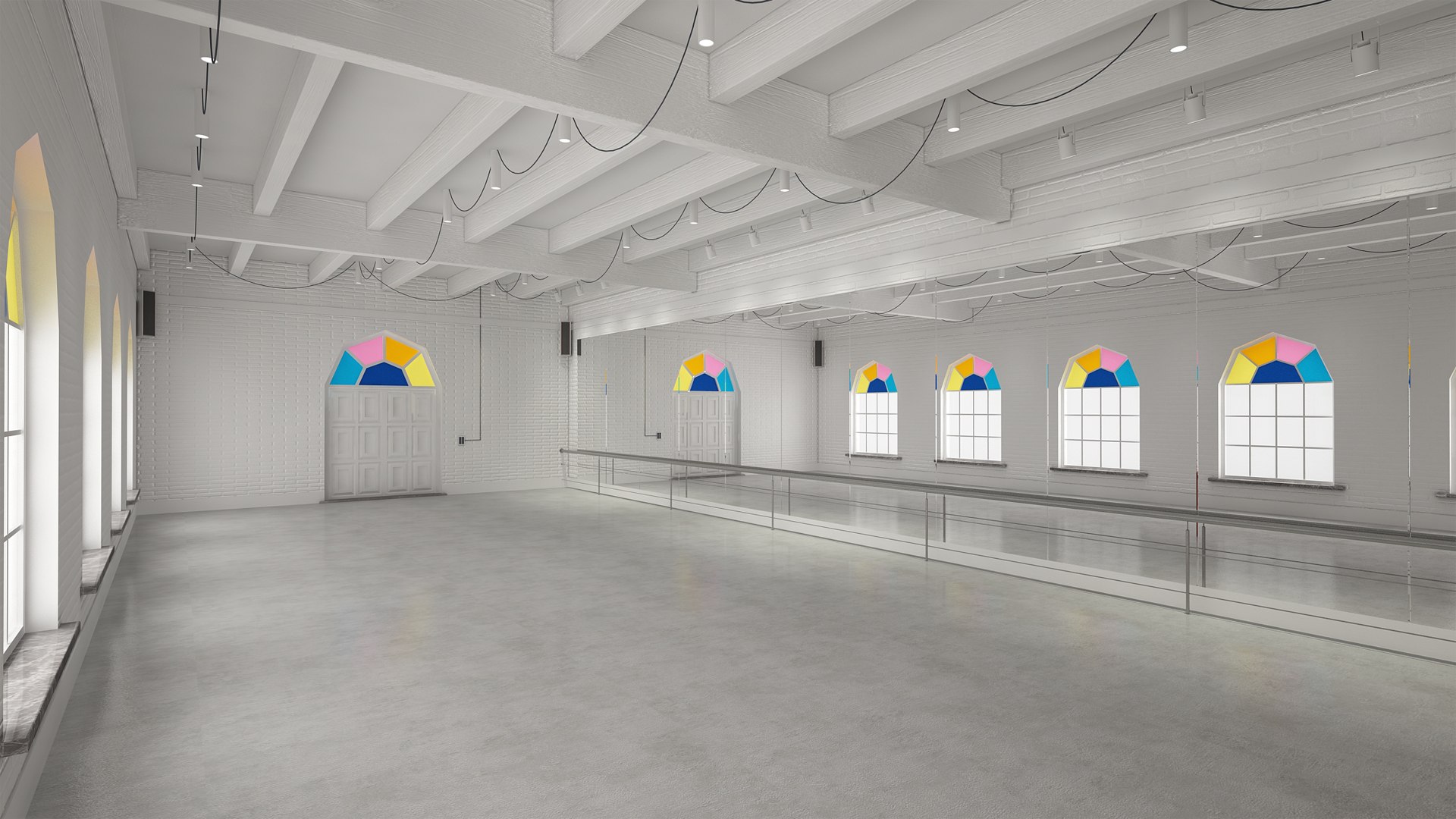 Ballet-Dance Studio Set 4 In 1 3D Model - TurboSquid 1976361