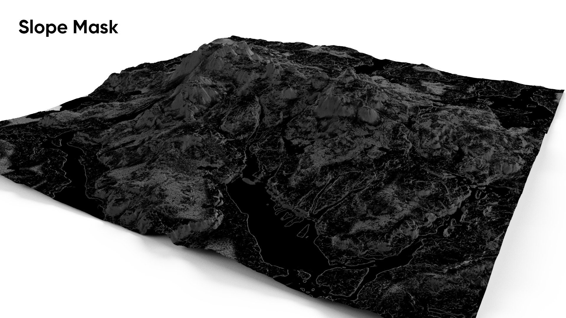 Mountain terrain with Rivers 3D - TurboSquid 2178316