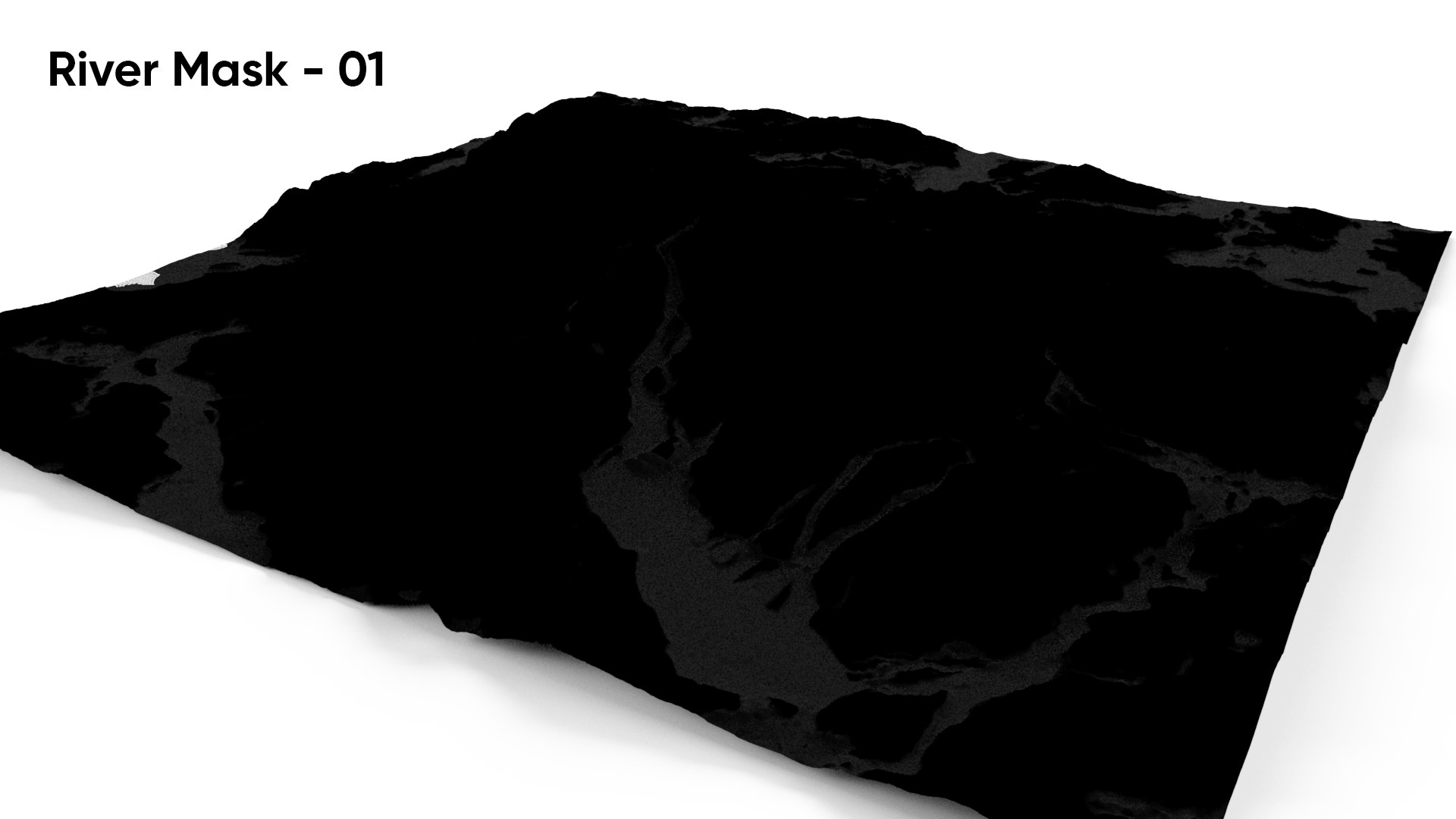 Mountain Terrain With Rivers 3D - TurboSquid 2178316