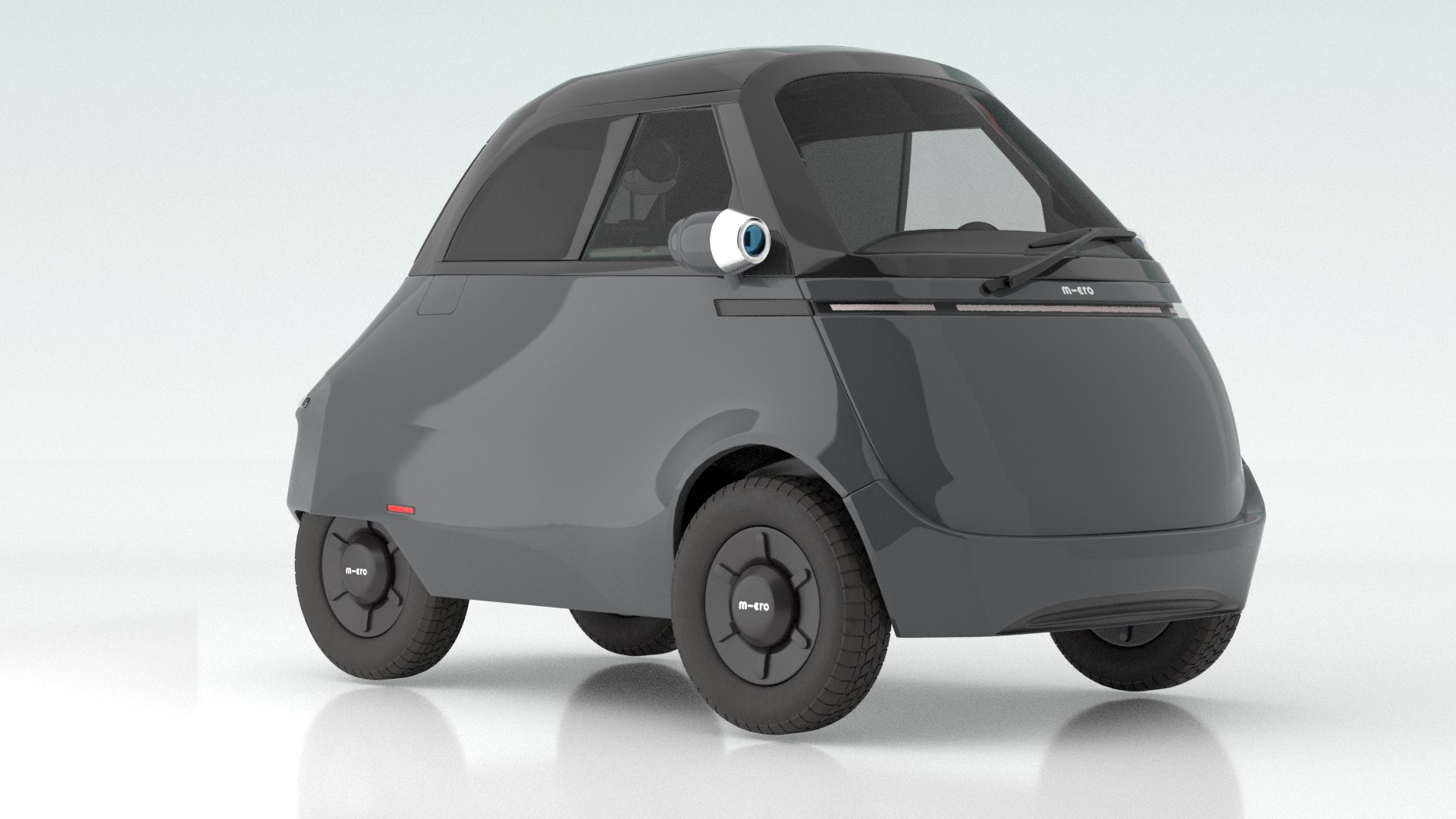 3D Microlino Electric Scooter Car Gray - TurboSquid 2197374