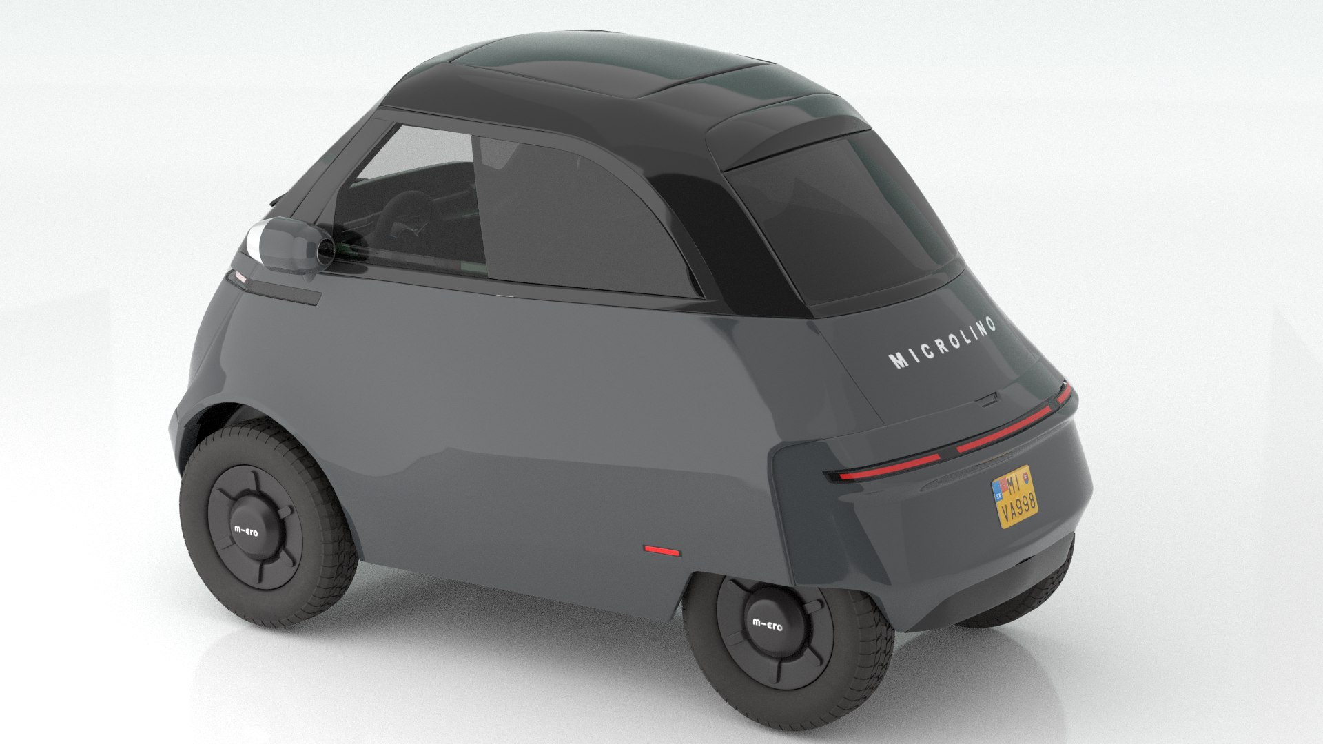 3D Microlino Electric Scooter Car Gray - TurboSquid 2197374