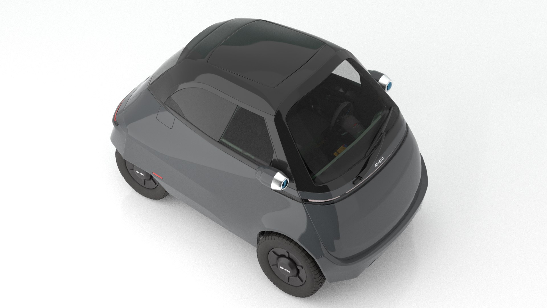 3D Microlino Electric Scooter Car Gray - TurboSquid 2197374