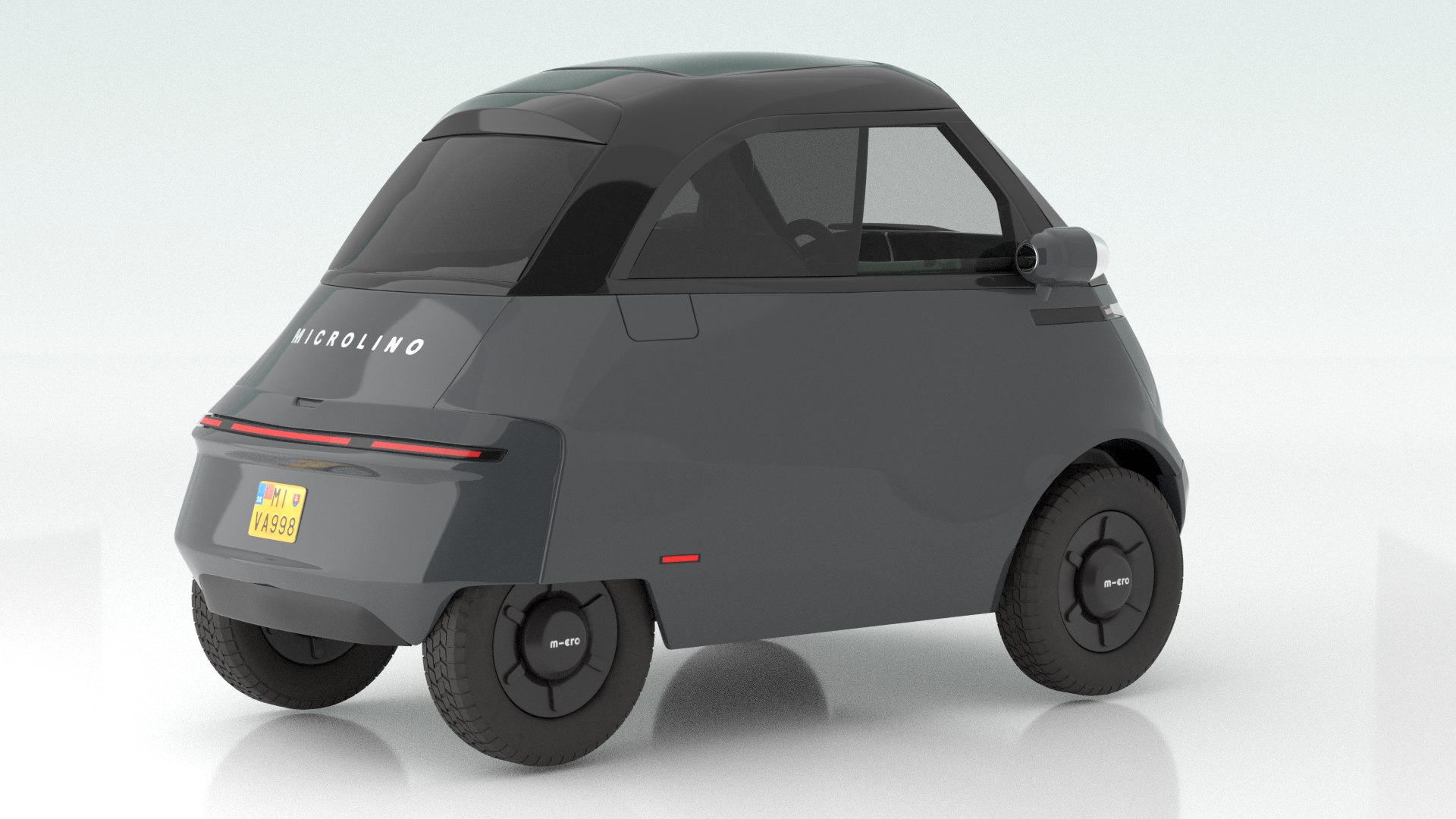 3D Microlino Electric Scooter Car Gray - TurboSquid 2197374