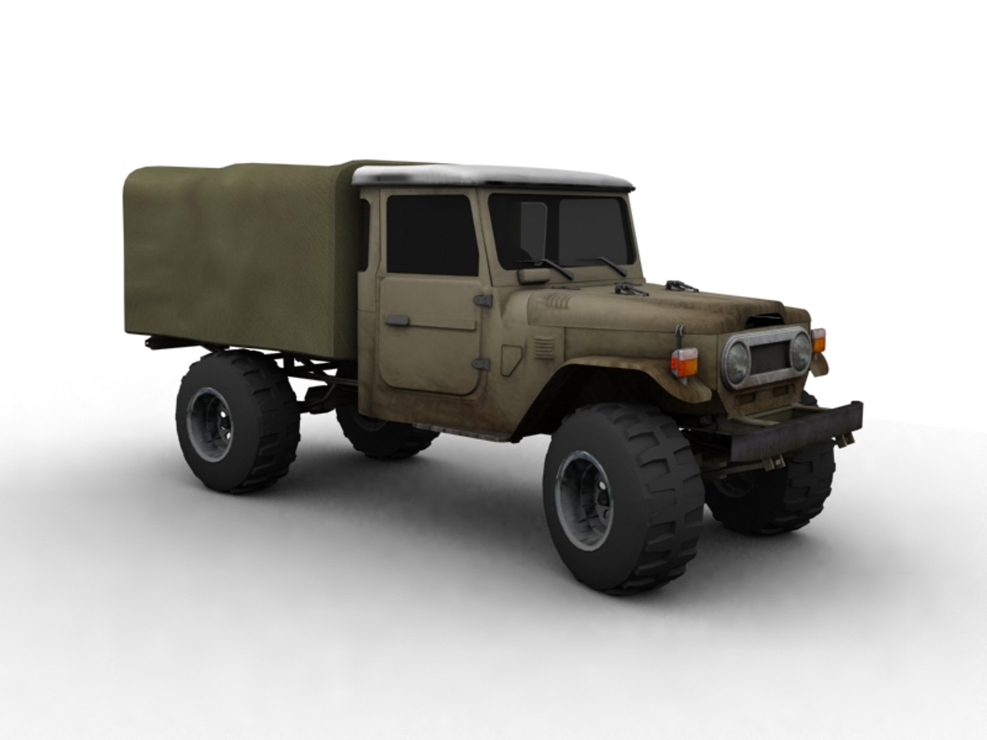 Toyota Landcruiser Fj45 Canvas 3d Model