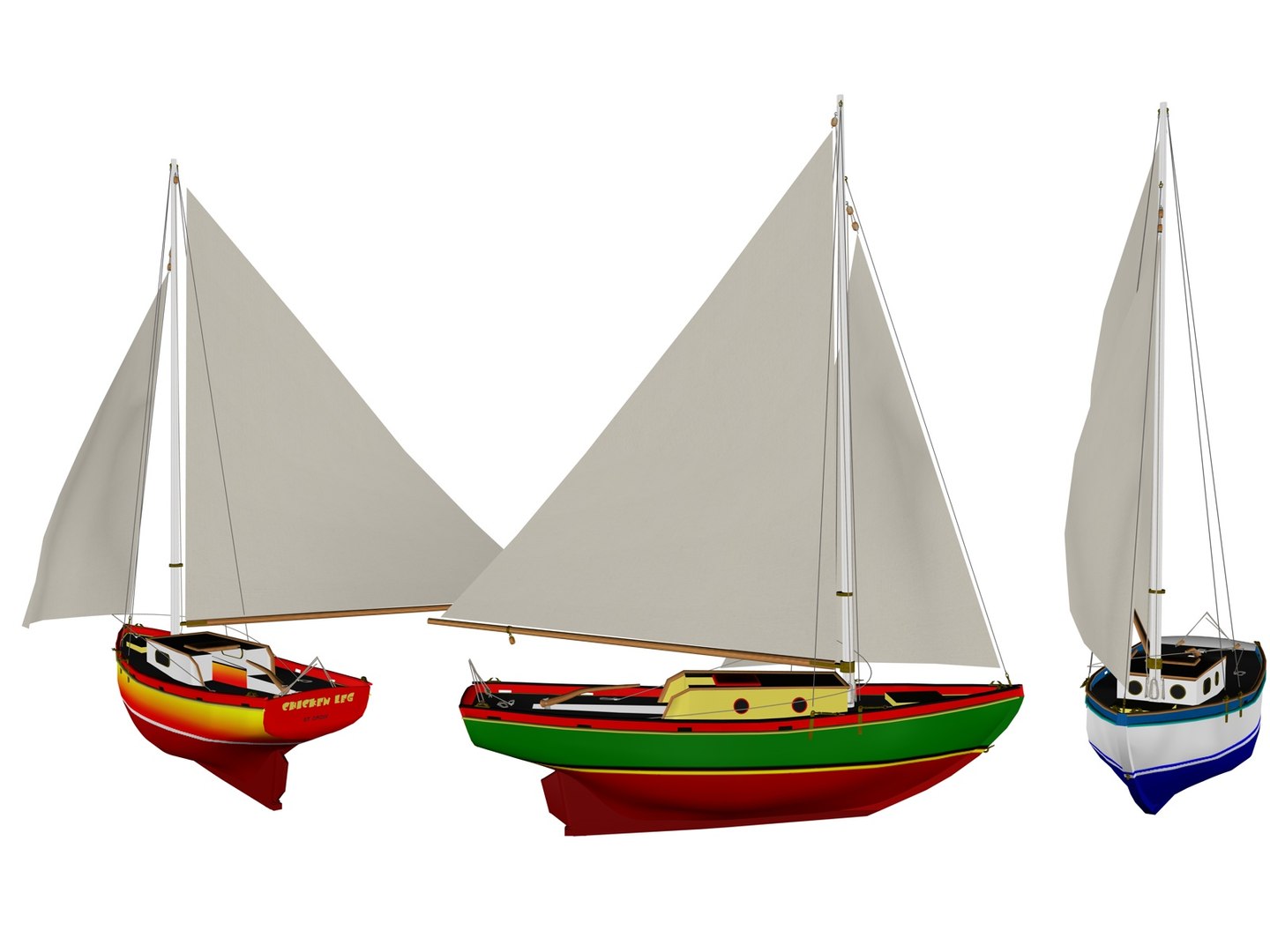 3d Model Sloop