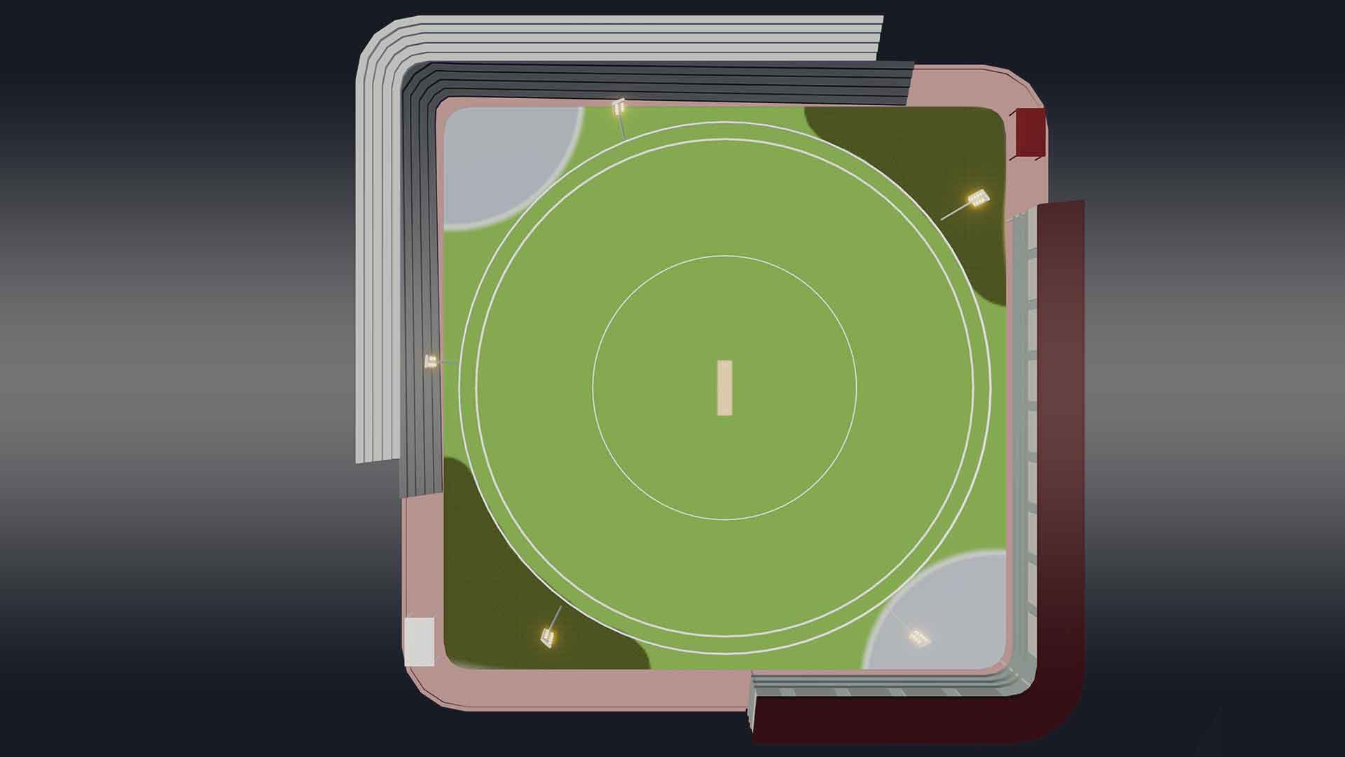 3D Cricket Stadium And Props Model - TurboSquid 2340843