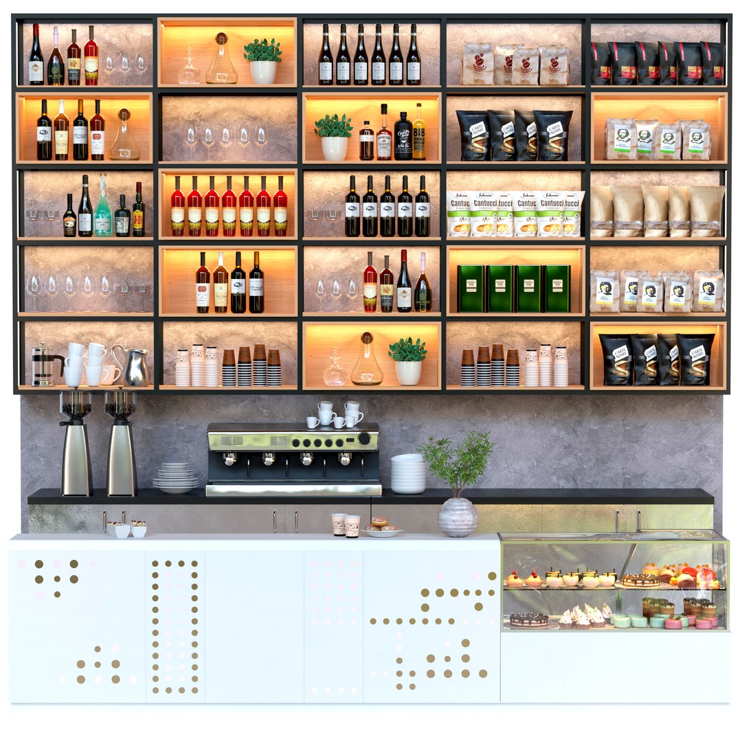 Coffee Bar Project 3D Model - TurboSquid 1954266
