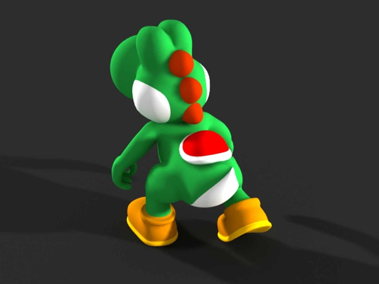 3d Yoshi Video Character Model