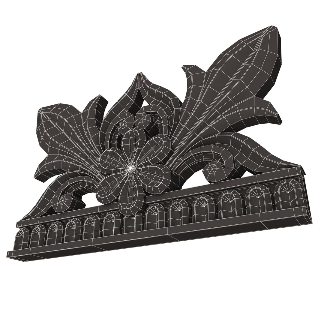 3D Carved Plaster Molding Decoration 050 - TurboSquid 2324922