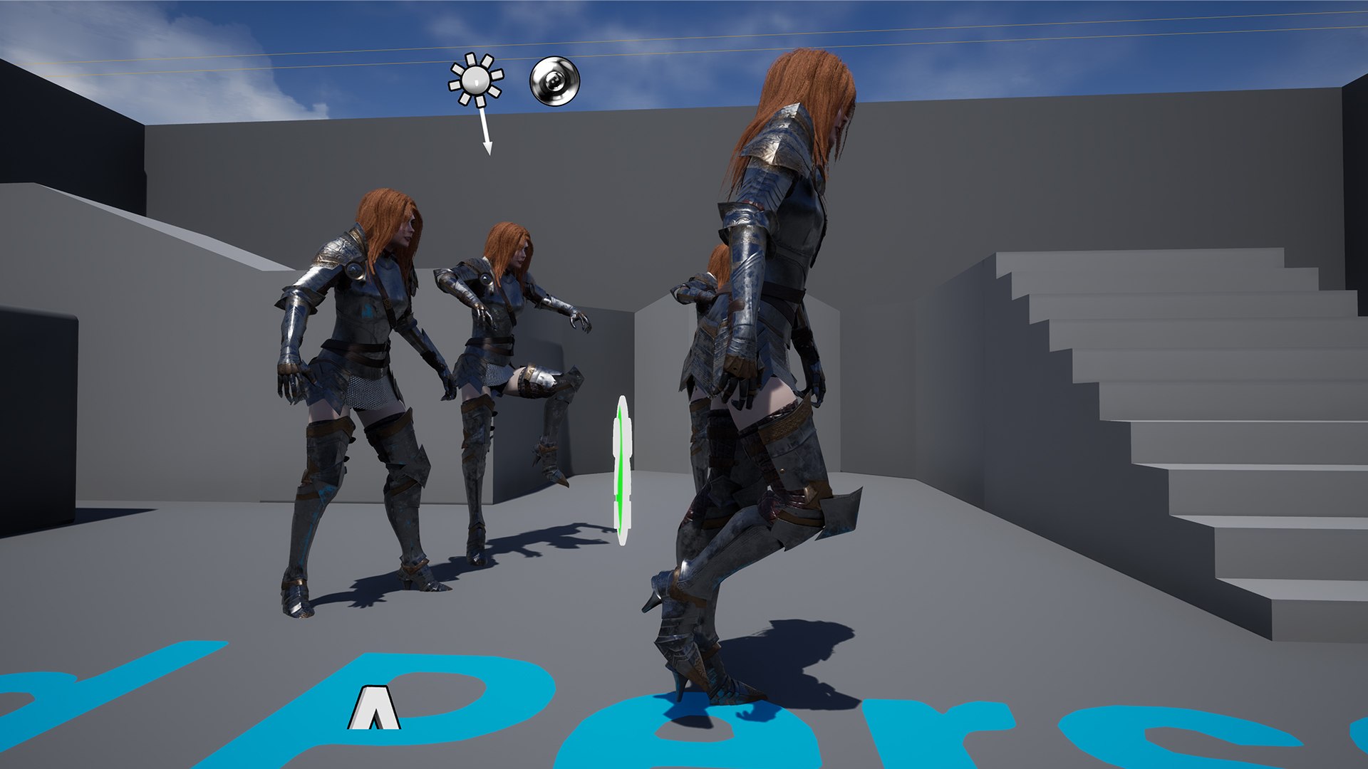 3D Female Knight Full Plate Gaming Unreal Engine Project Model ...
