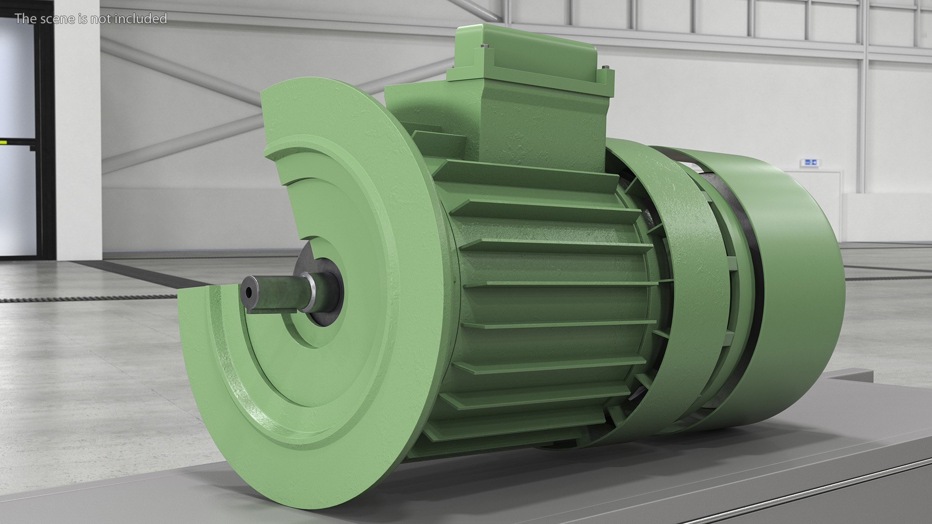 Electric Motor Cutaway Green 3D Model - TurboSquid 2225803