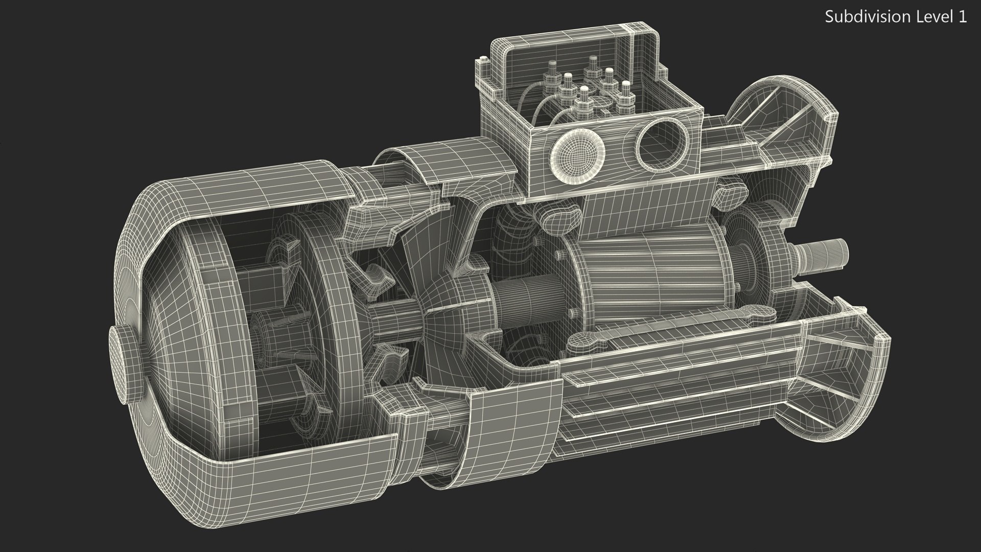 Electric Motor Cutaway Green 3D Model - TurboSquid 2225803