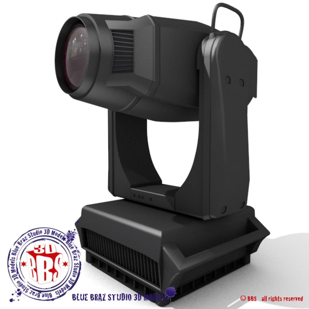 flight case heads spot light obj