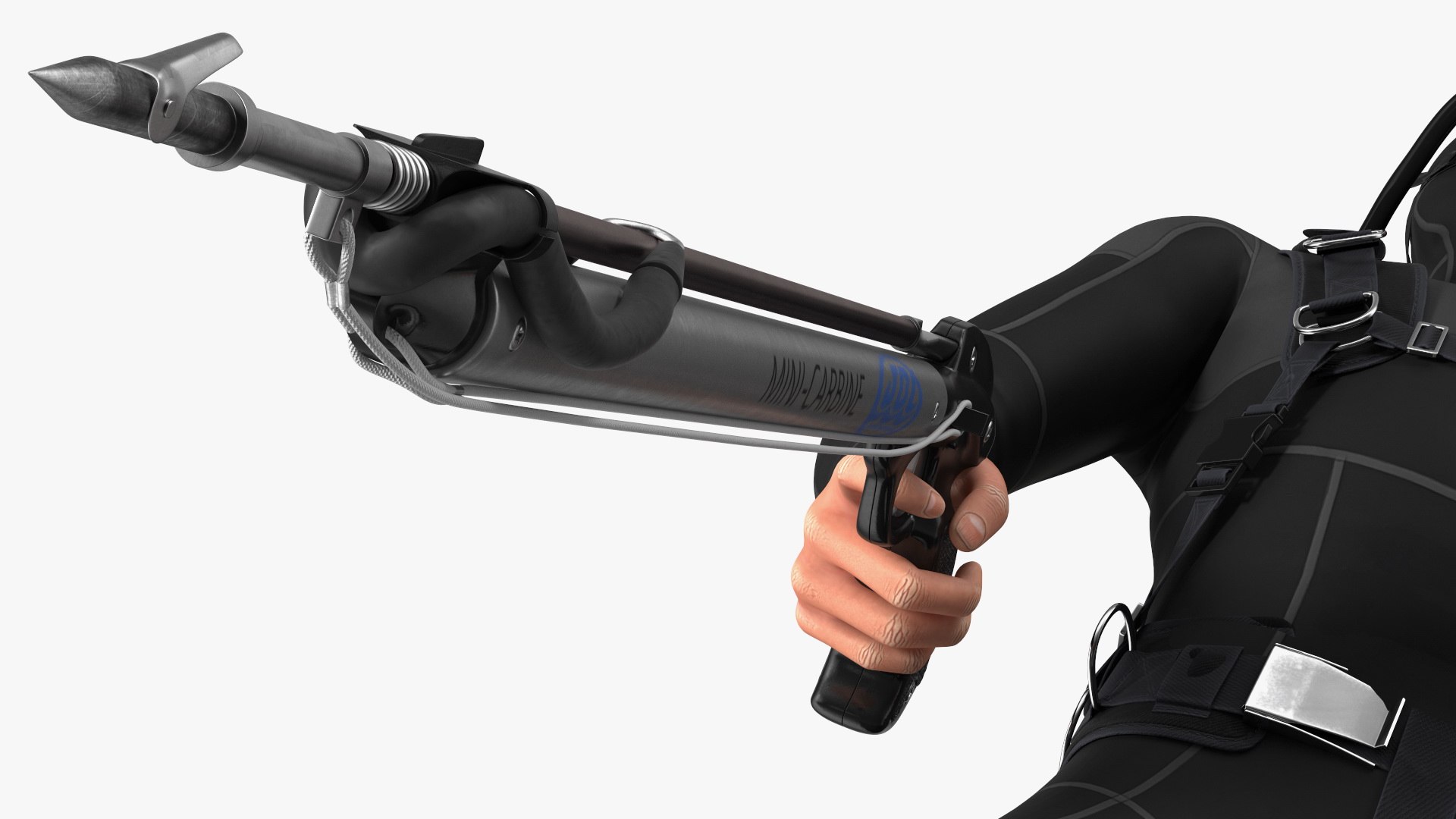 3D Diver With Underwater Speargun And Fish Rigged - TurboSquid 1883235