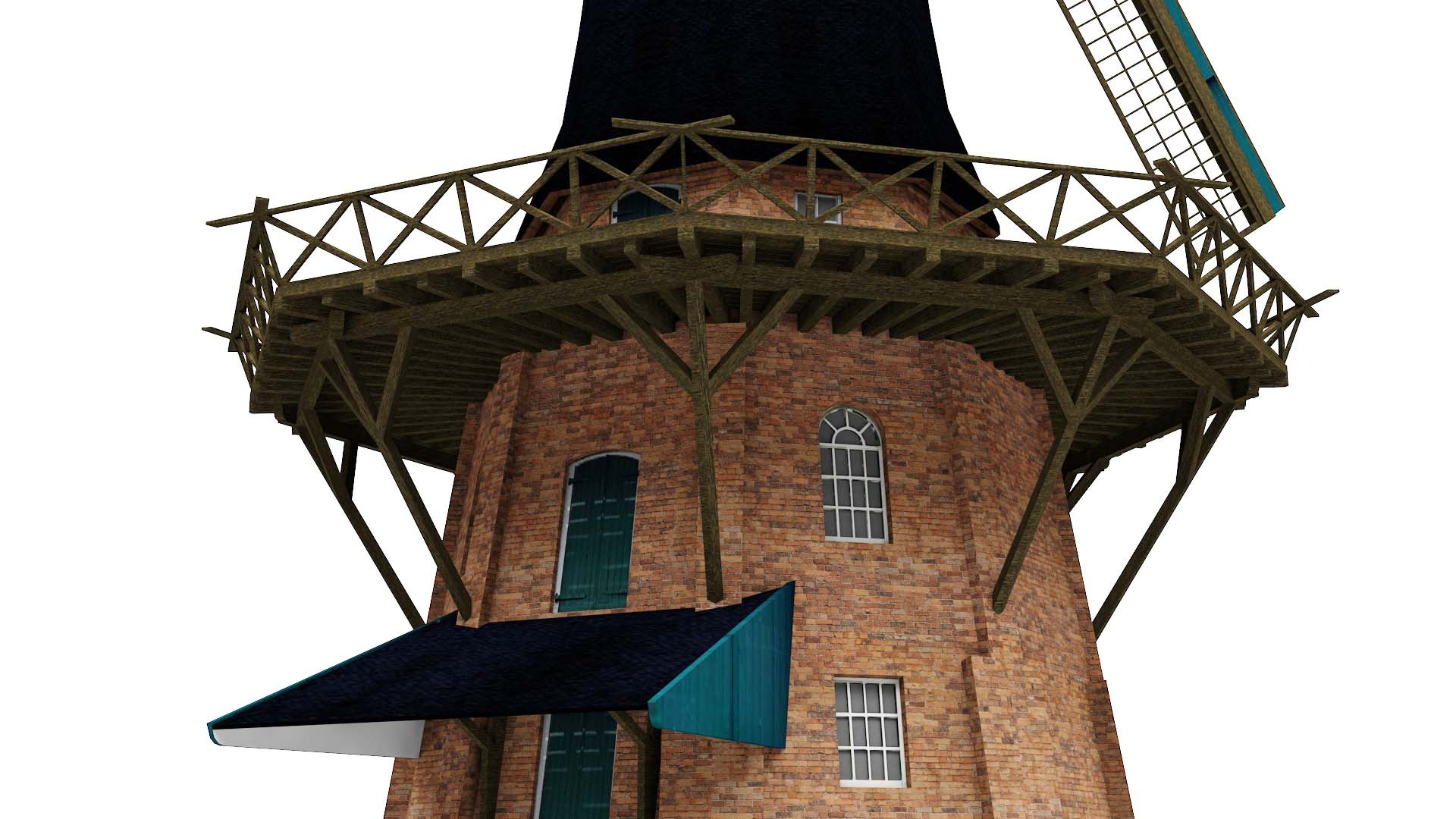 3D Traditional Windmill DETAILED - TurboSquid 2105774