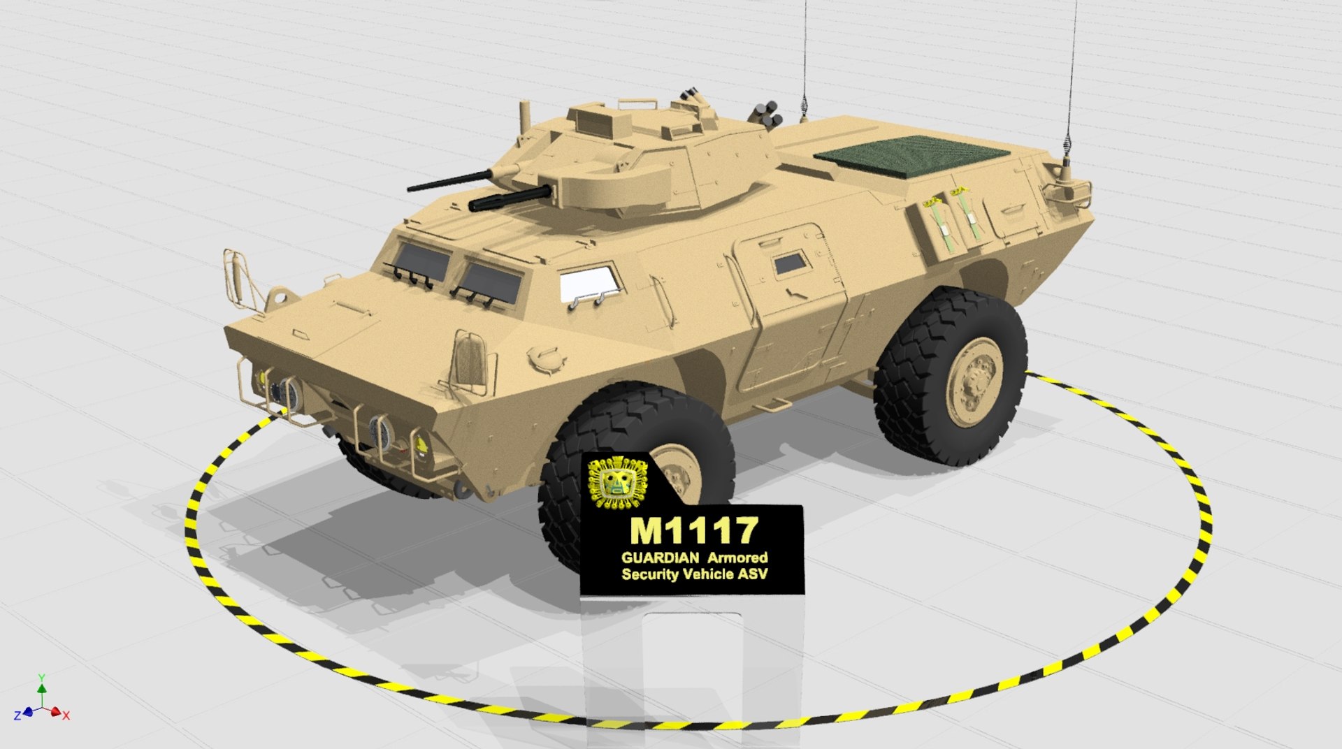 3D Model M1117 Guardian - TurboSquid 1288568