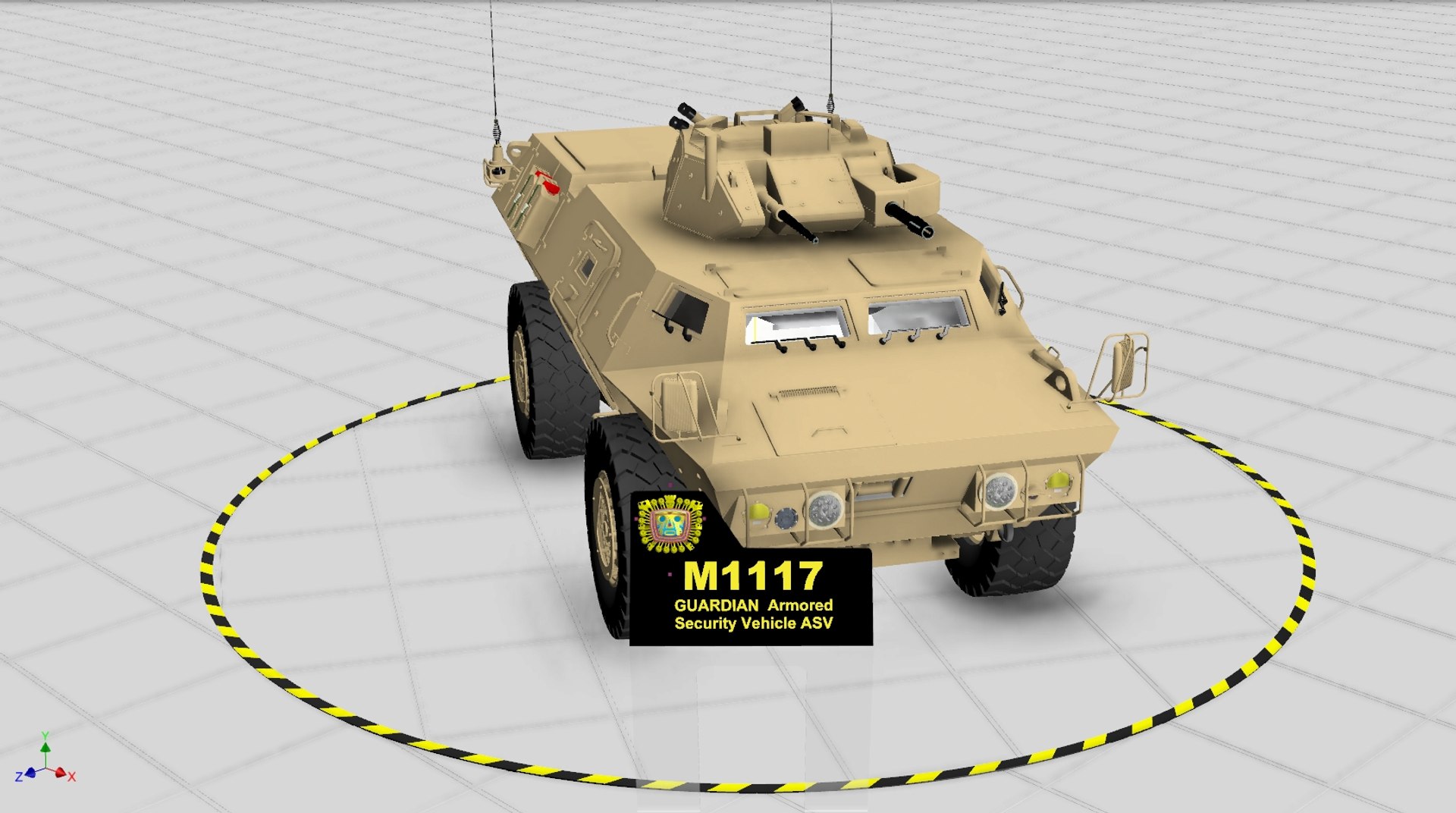 3D Model M1117 Guardian - TurboSquid 1288568