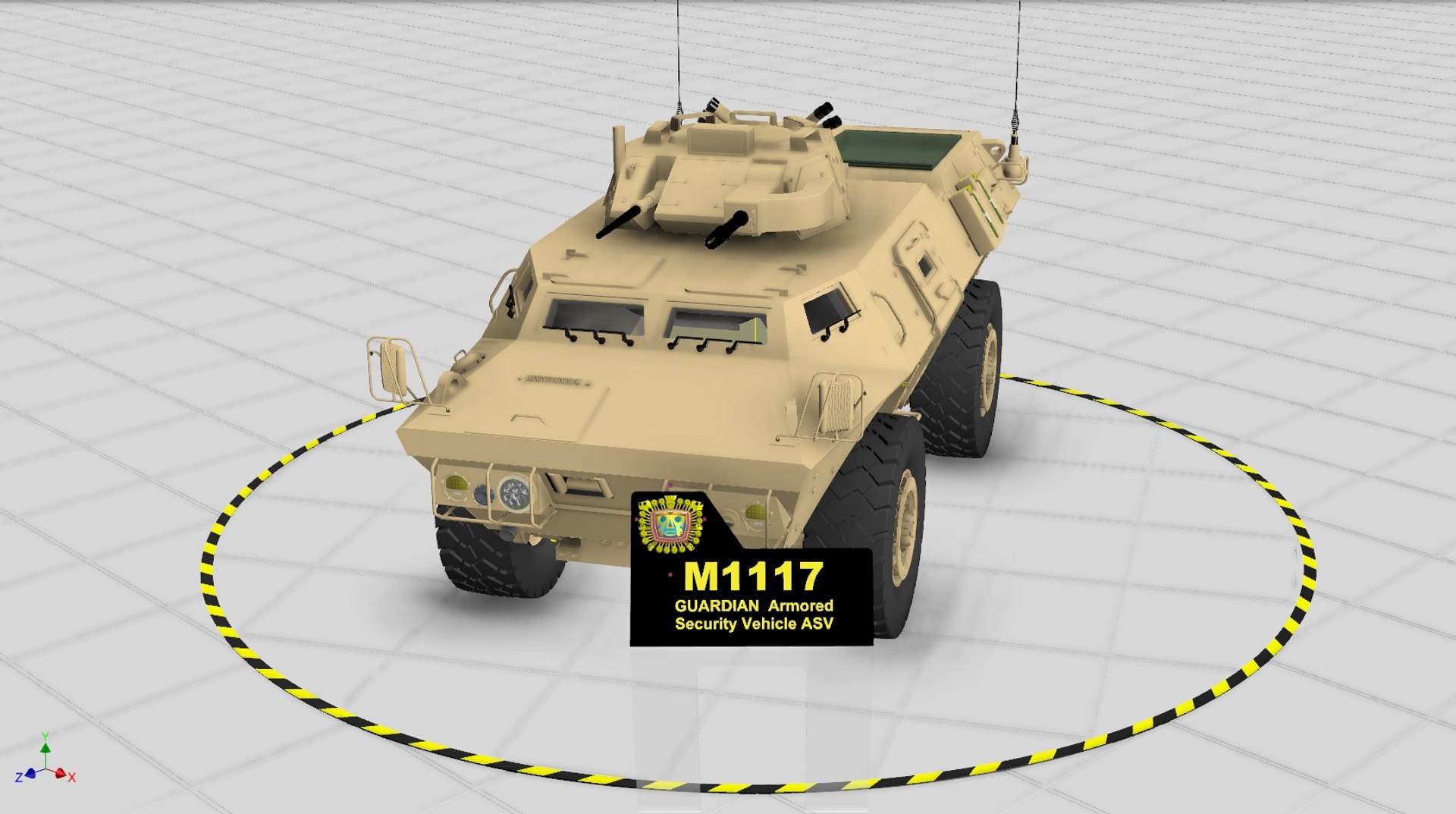 3D Model M1117 Guardian - TurboSquid 1288568