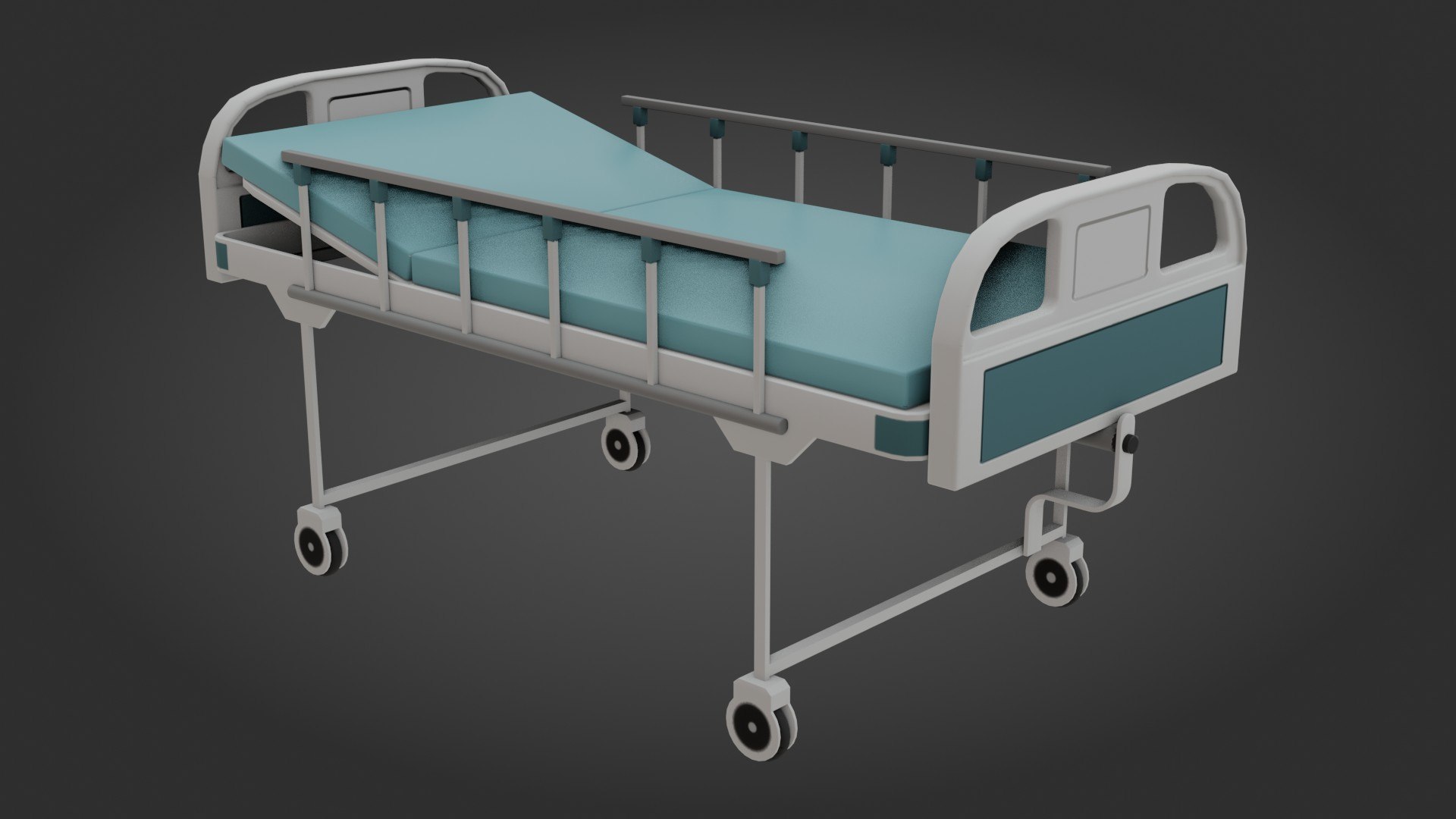 Hospital Bed - Low Poly - Game Ready - PBR 3D - TurboSquid 2139476