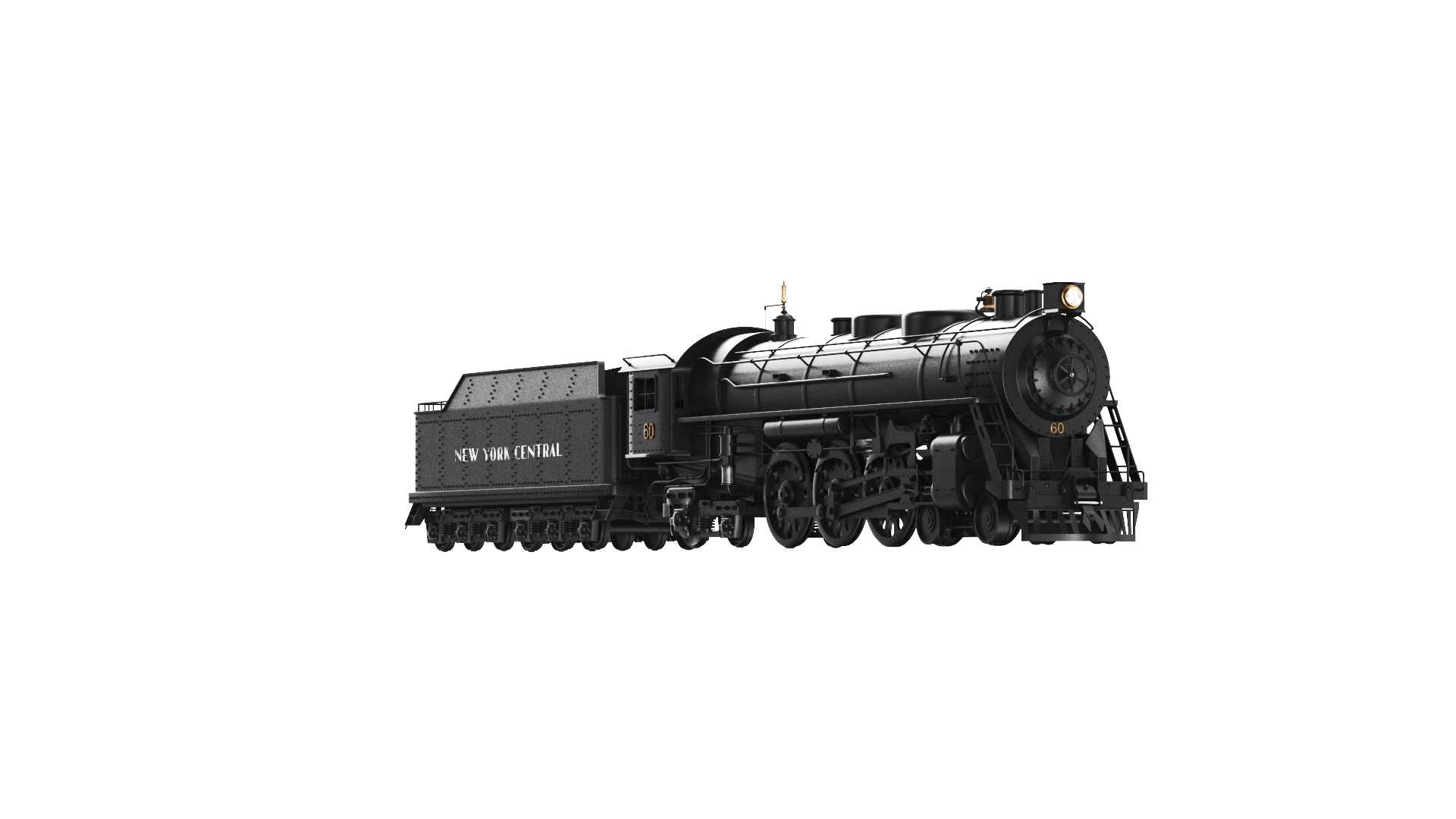 Detailed Steam Train Front Car Model - TurboSquid 2409536