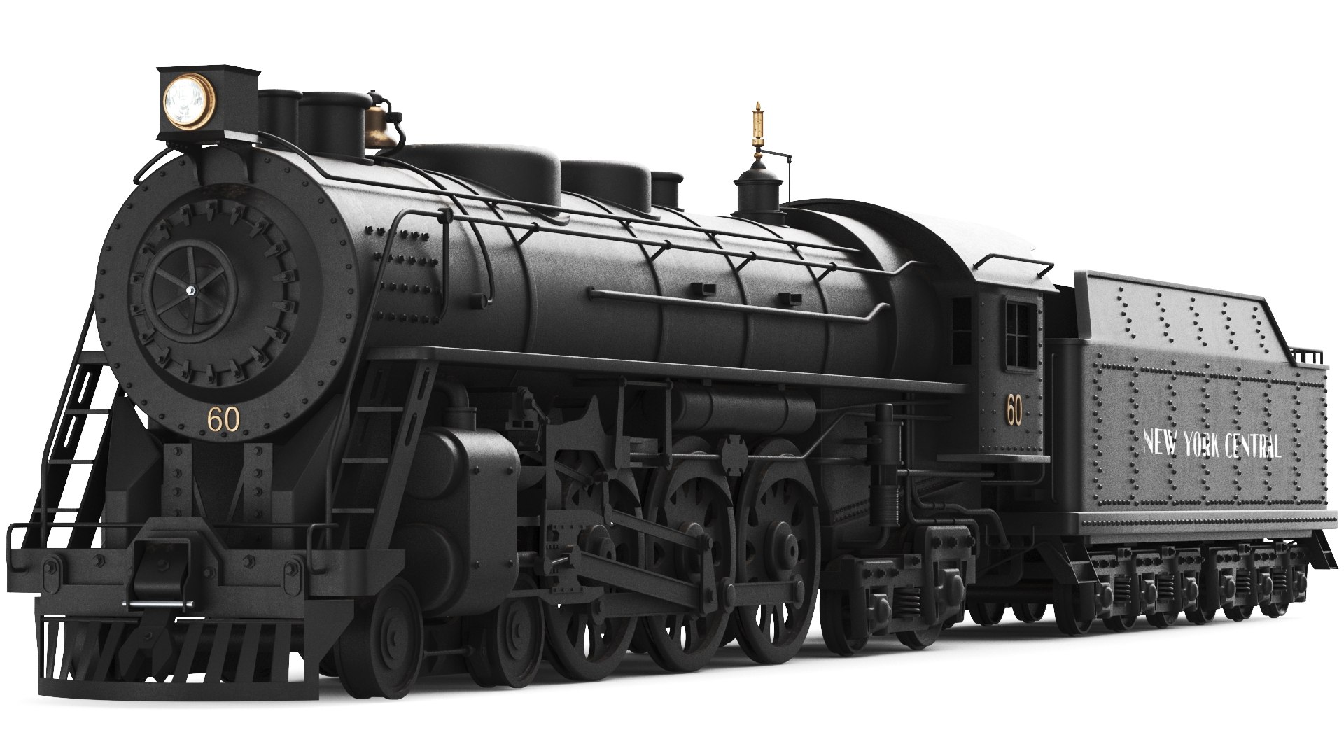 Detailed Steam Train Front Car Model - TurboSquid 2409536
