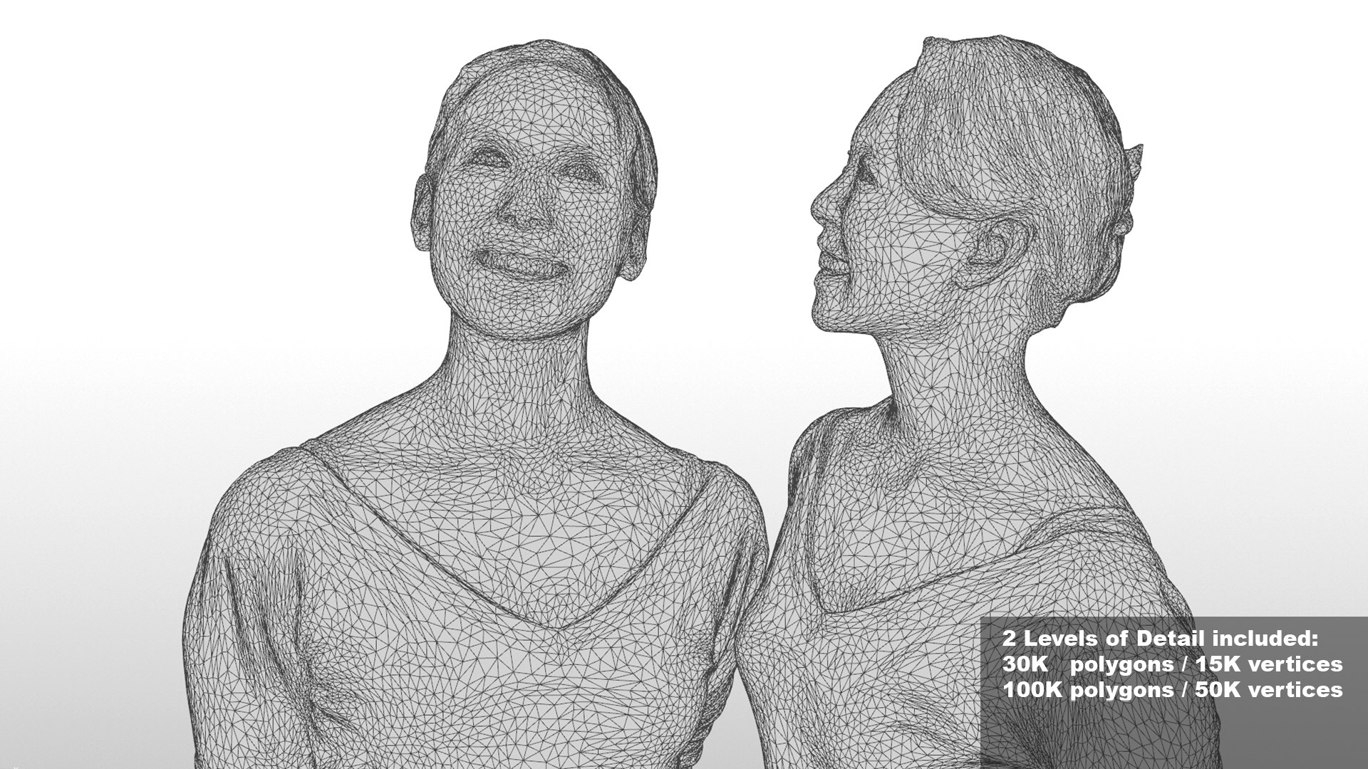 10556 Bao - Casual Standing Woman Looking Up 3D Model - TurboSquid 1728163