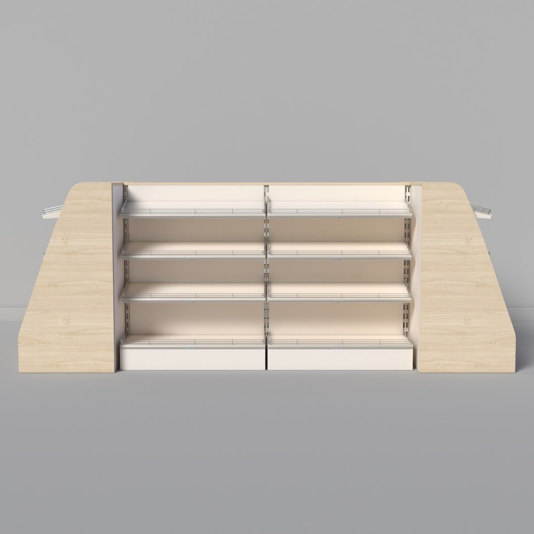 Market Shelving 3D Model - TurboSquid 1562867