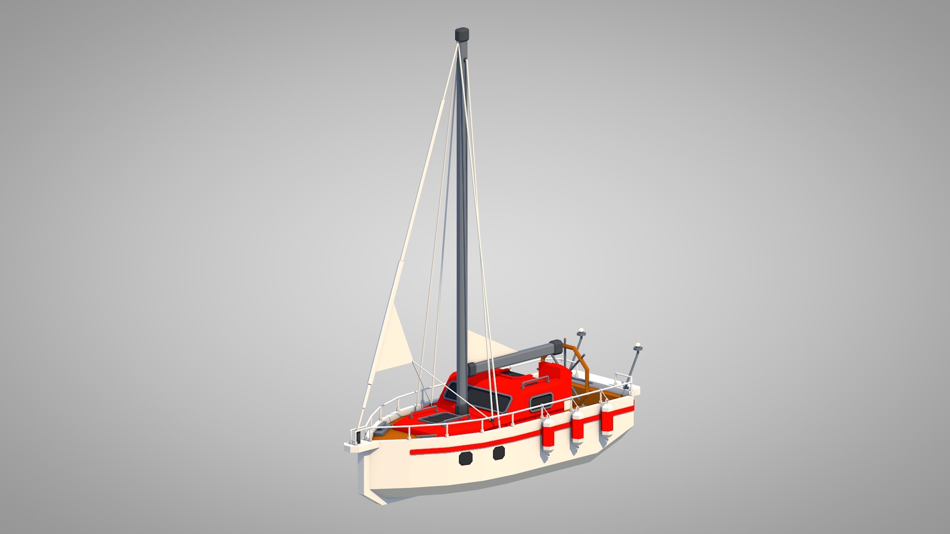 Cartoon YATCH 03 3D Model - TurboSquid 2518537