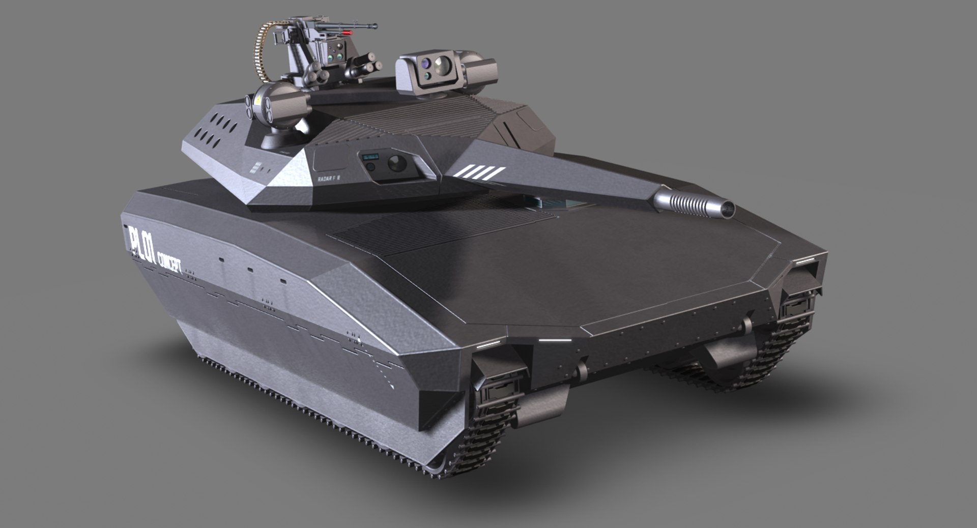 Stealth Tank Dxf