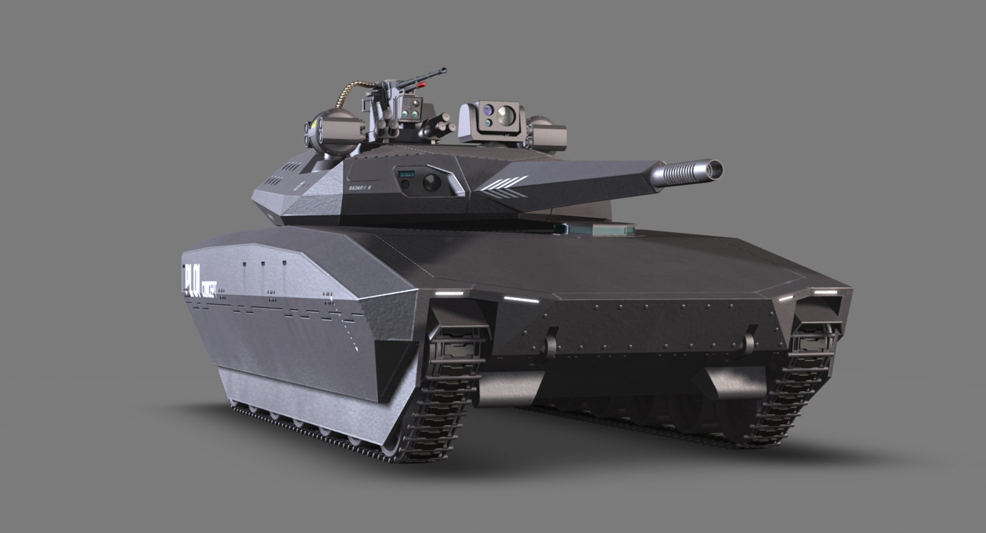 Stealth Tank Dxf