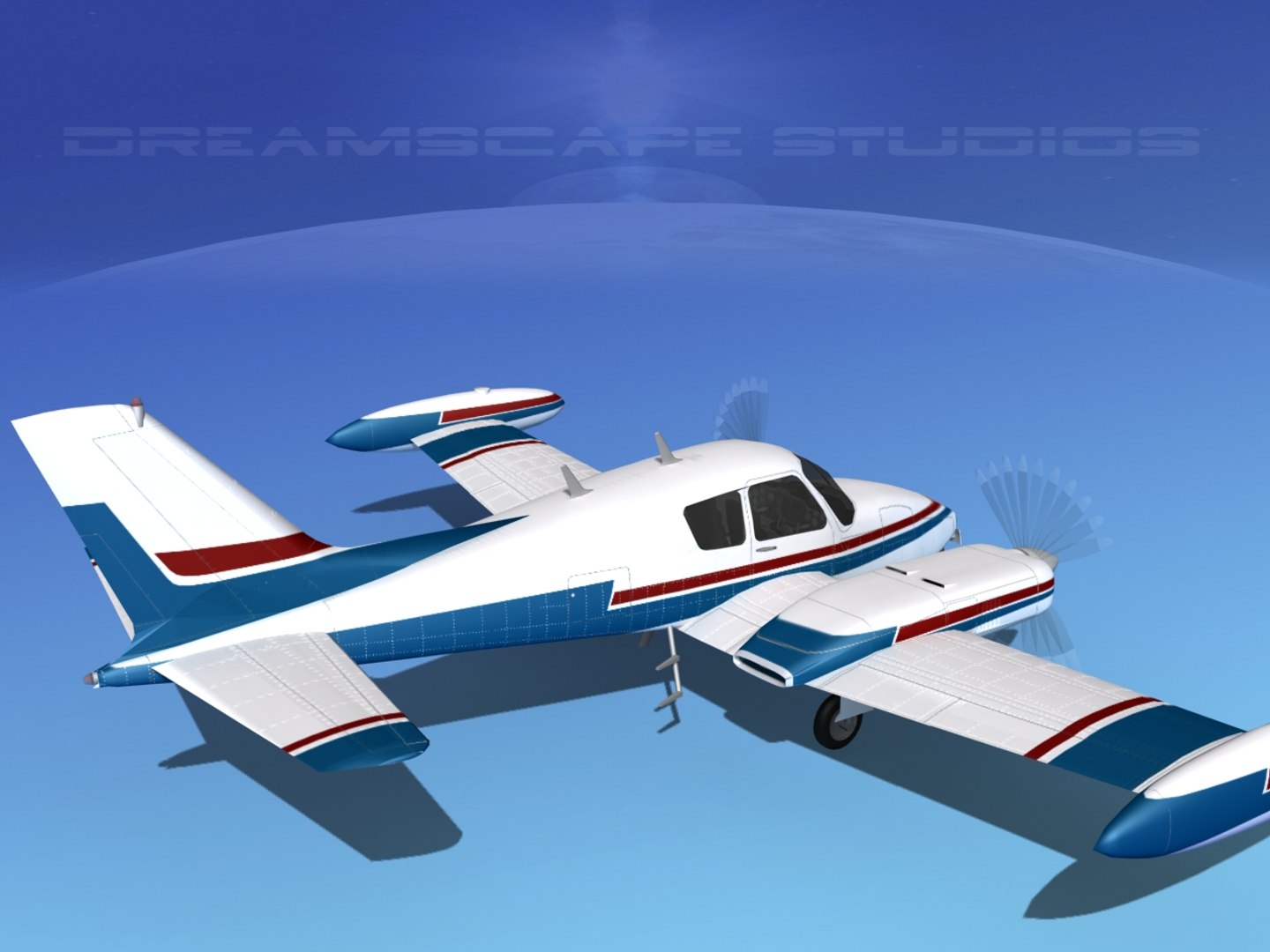 3d Model Cockpit Cessna 310