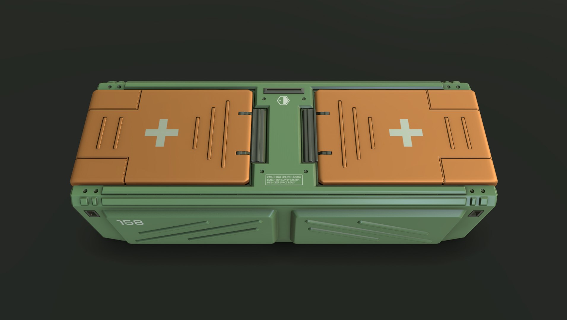 3D Military Crate Sci Fi Model - TurboSquid 1336754