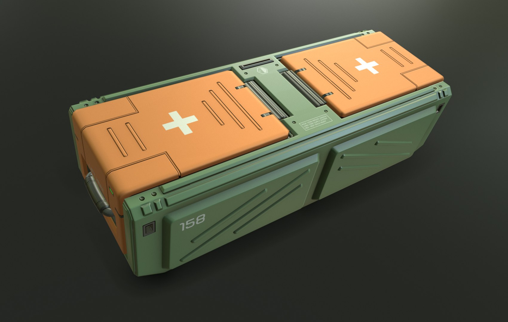 3D Military Crate Sci Fi Model - TurboSquid 1336754
