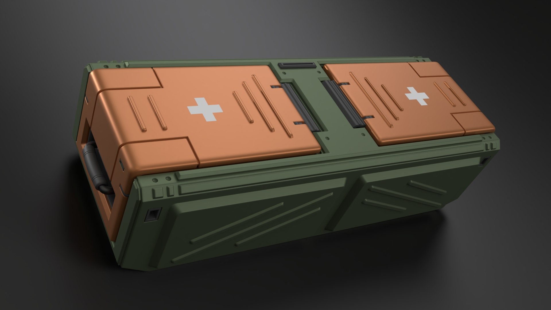 3D Military Crate Sci Fi Model - TurboSquid 1336754