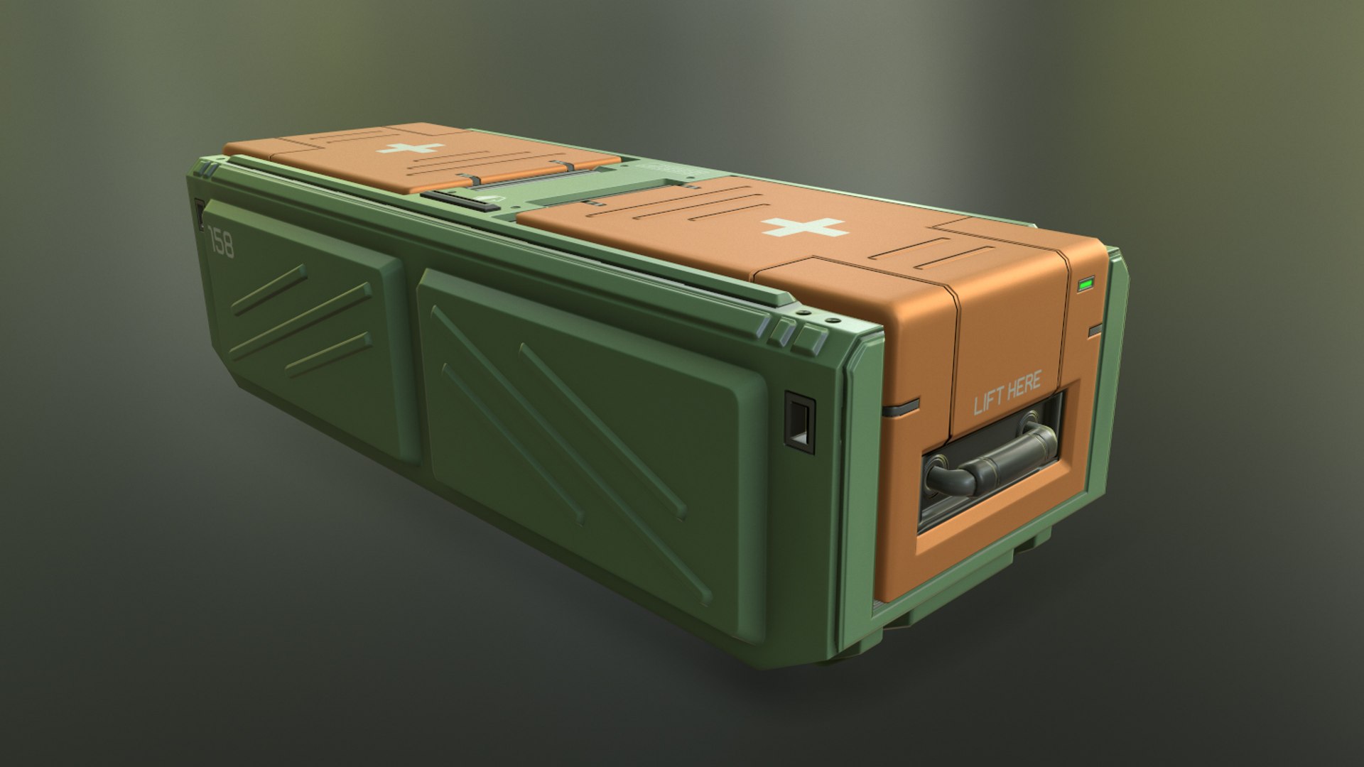 3D Military Crate Sci Fi Model - TurboSquid 1336754