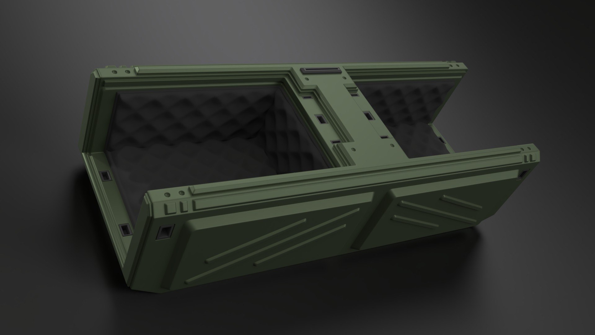 3D Military Crate Sci Fi Model - TurboSquid 1336754