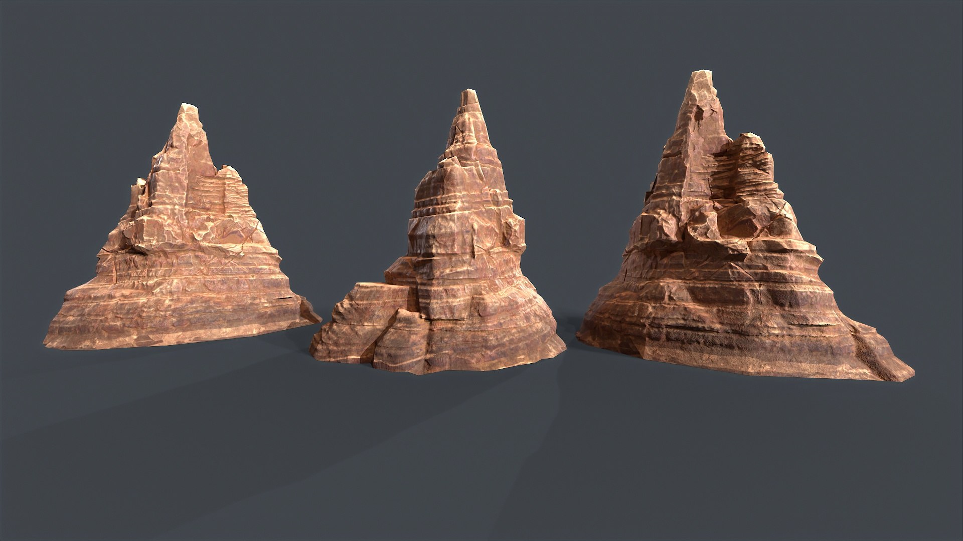 3D Red Rock Sandstone - TurboSquid 2134560