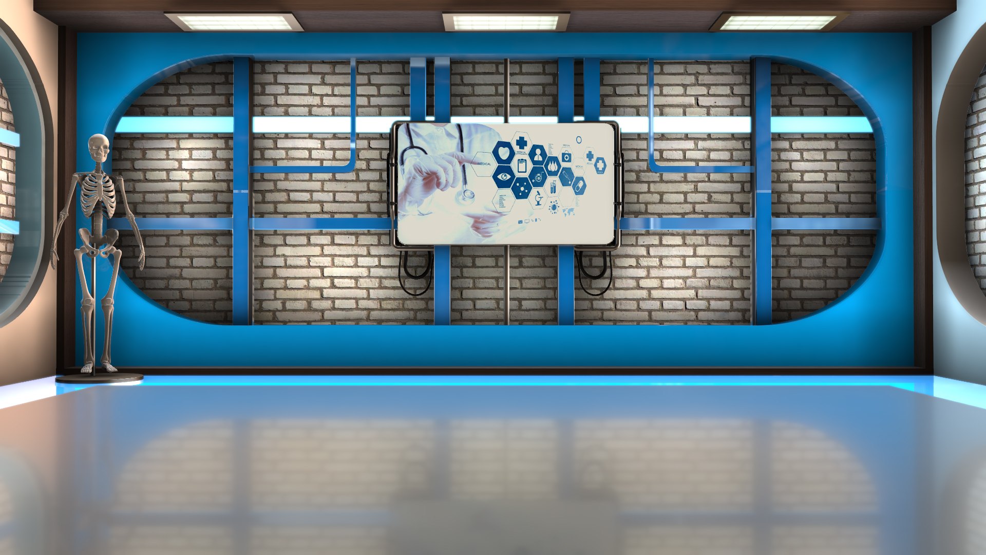 3D Virtual Set Studio Television - TurboSquid 1157654